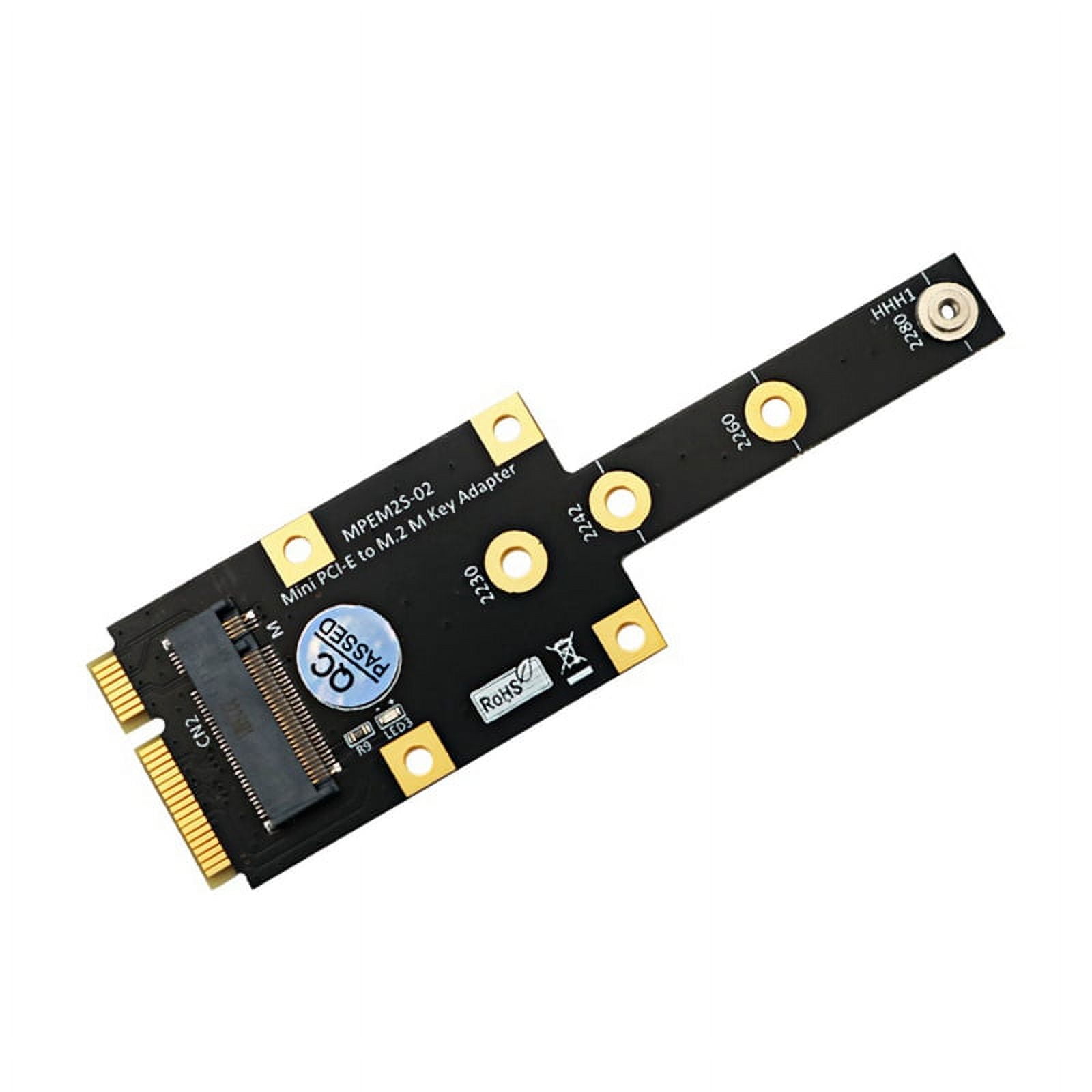 Mini PCI-E to M.2 M Key Adapter Mini PCIExpress to NVME SSD Converter ...