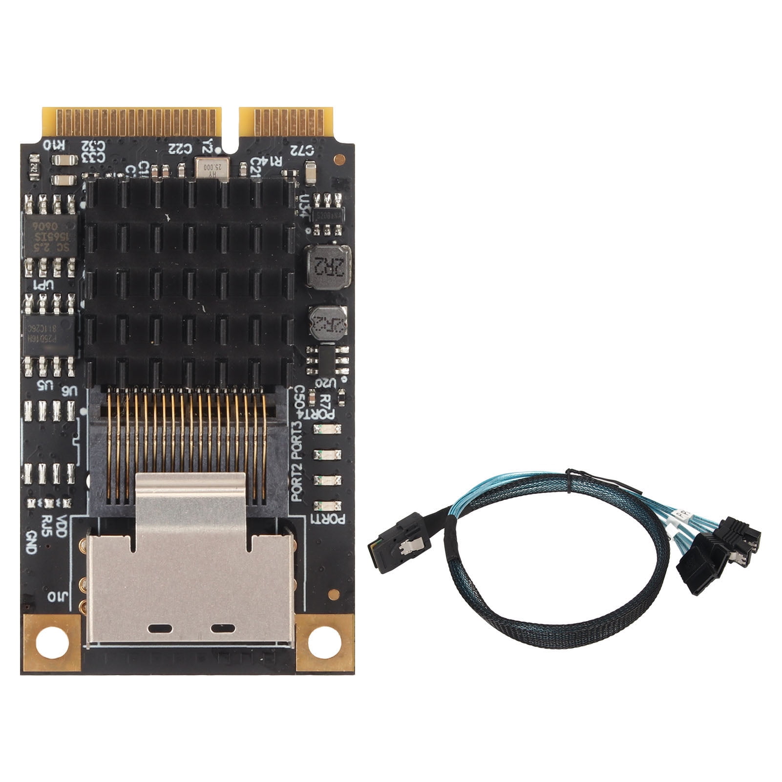 Mini PCIE Expansion Card 4 SATA 3.0 6Gb/s RAID MSI NCQ AHCI 1.0 ...