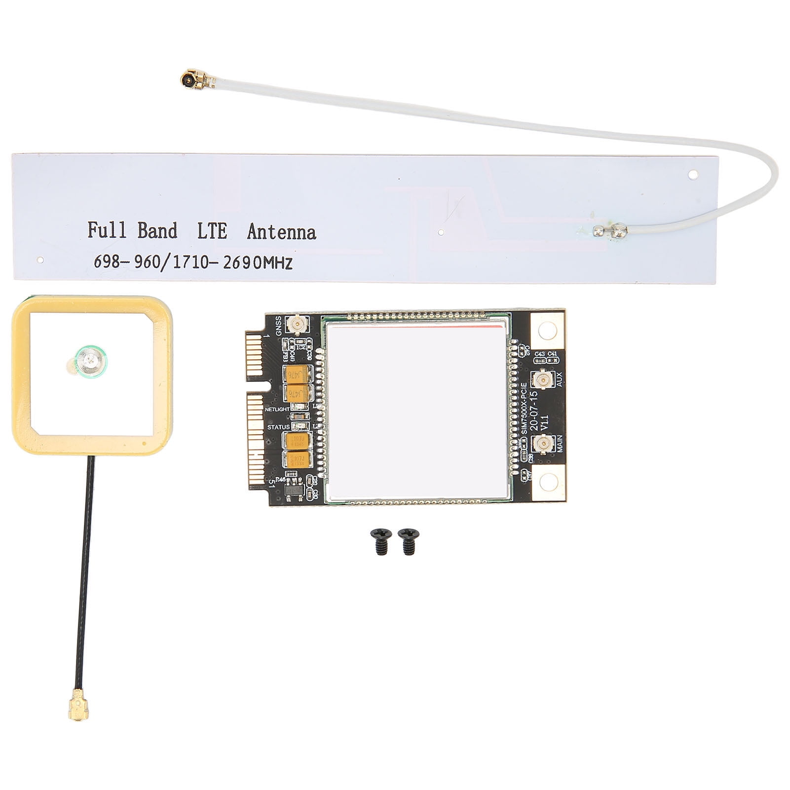 Mini PCIE Network Card 7600SAH Chip Mini PCIE Adapter with SIM Antenna ...
