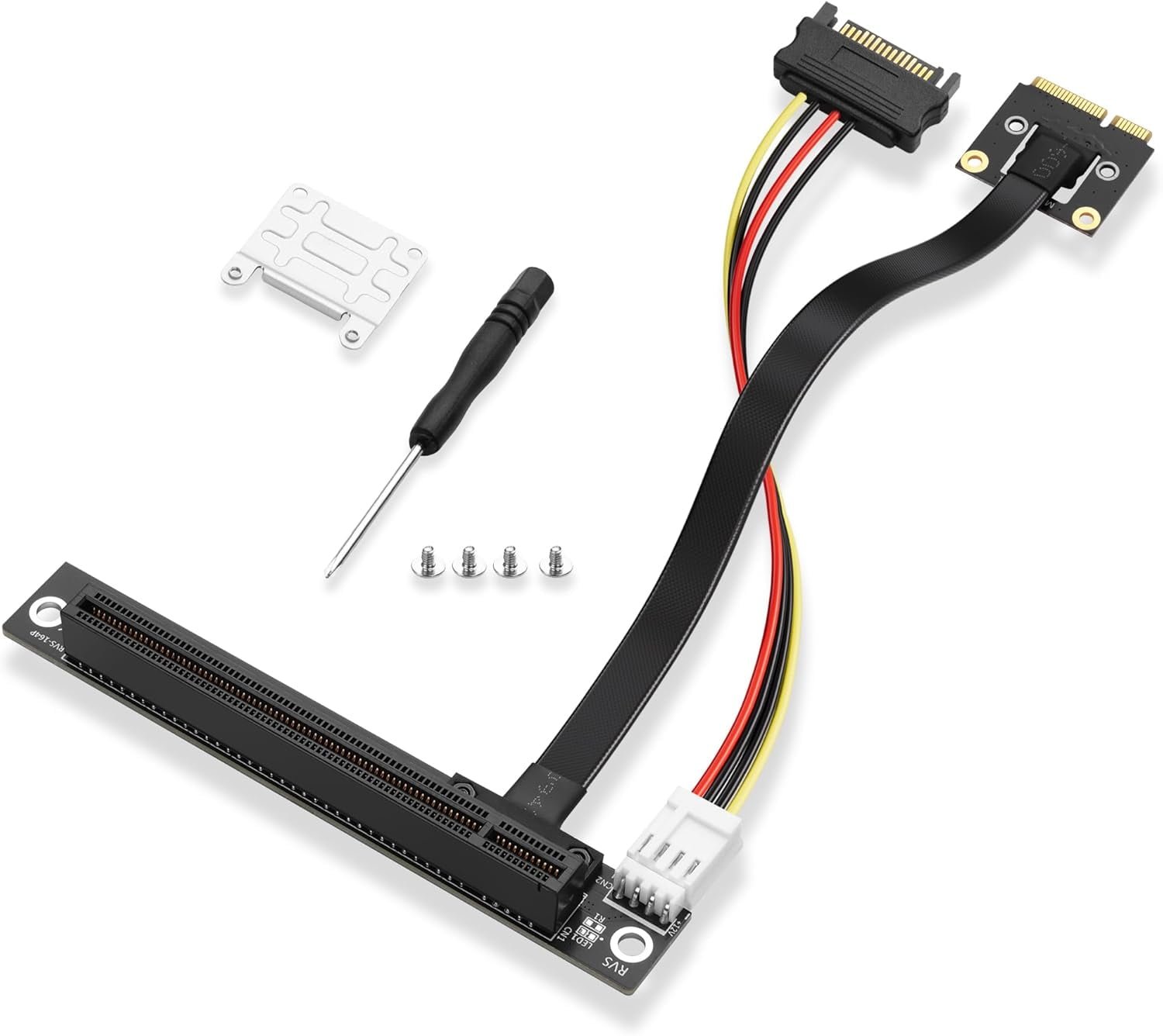 Mini PCIE Wireless Network Card to PCIe X16 Extender Cable Mini-Pcie ...