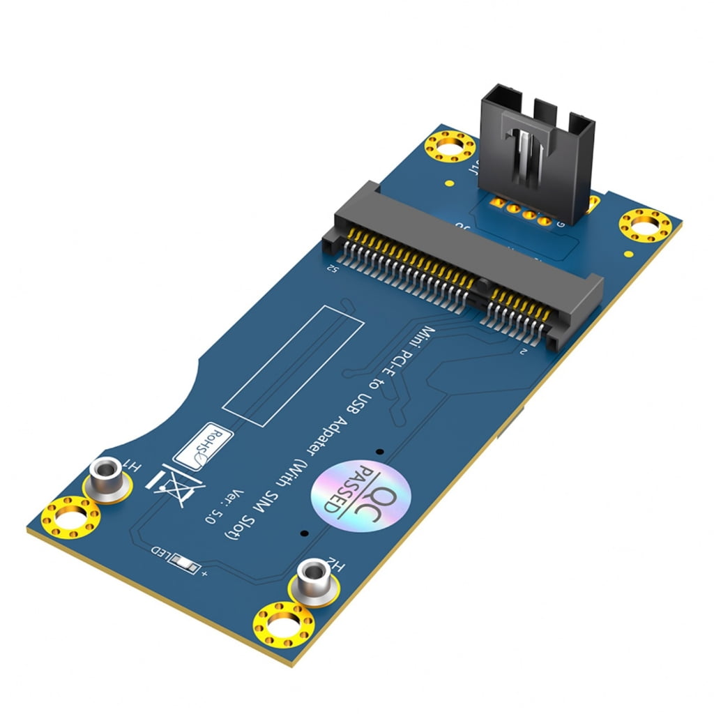 Mini PCIE to USB2.0 Adapter PCIe Card Key Board With Card Slot ...