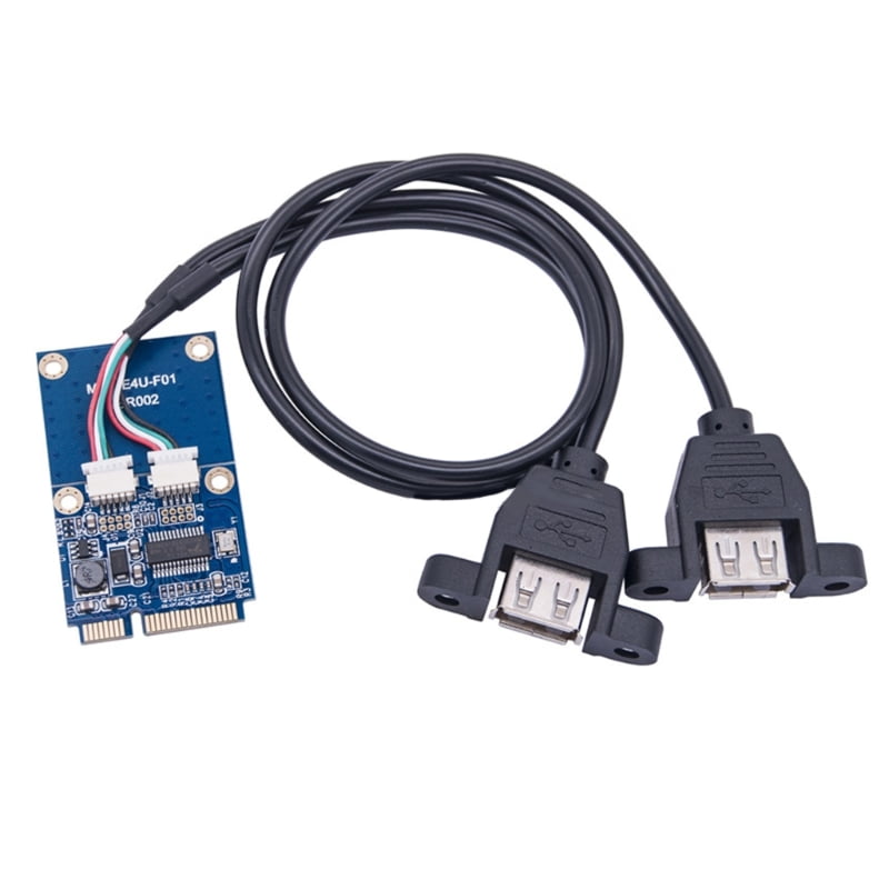 Mini PCIe to USB Cable M.2 Wifi KEY A+E to Dual USB2.0 Adapter Portable ...