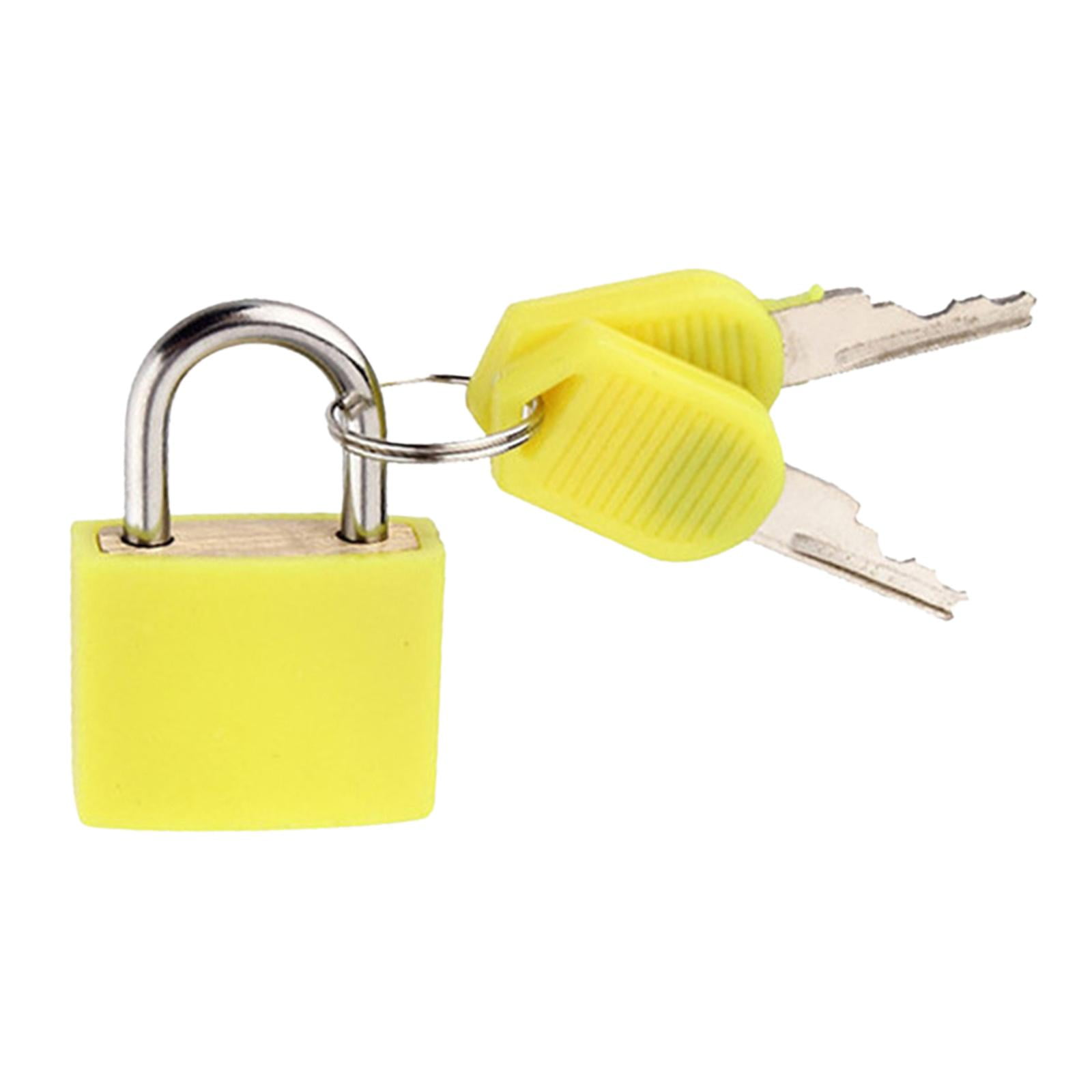 Mini Padlock 2 Keys Combination Set Diary Luggage Diary Locker Storage ...