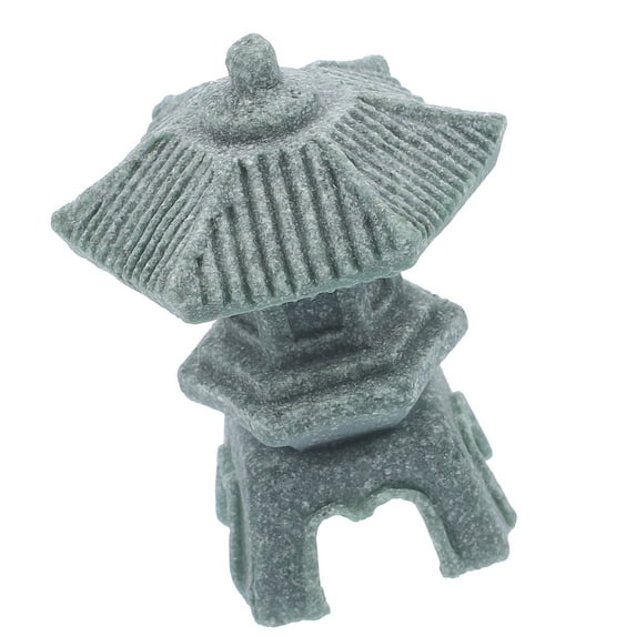 Mini Pagoda Shape Landscape Ornament Miniature Pavilion Figurine ...