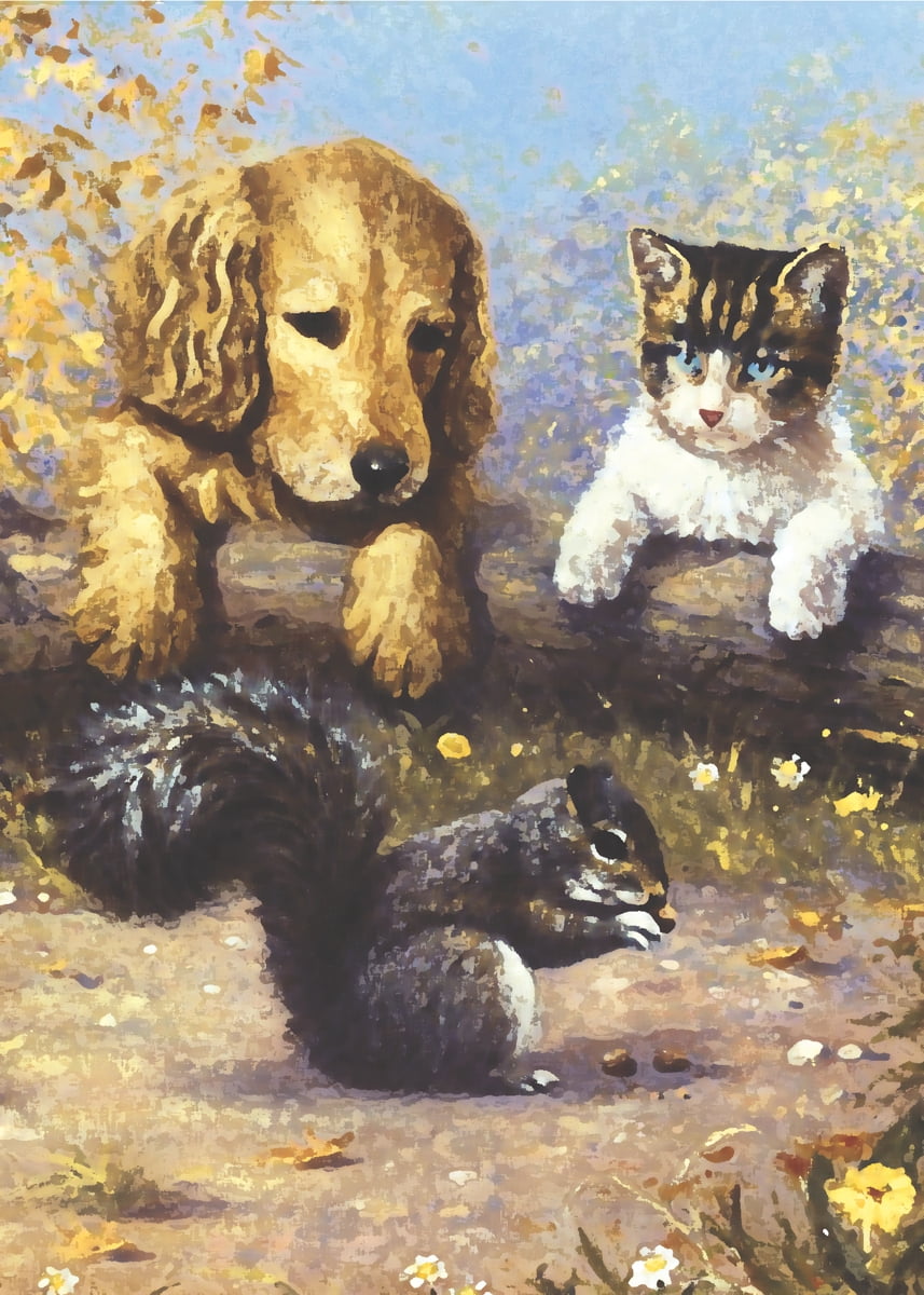 Mini Paint By Number Kit 5"X7"-Little Friends - Junior, Pk 12, Royal ...