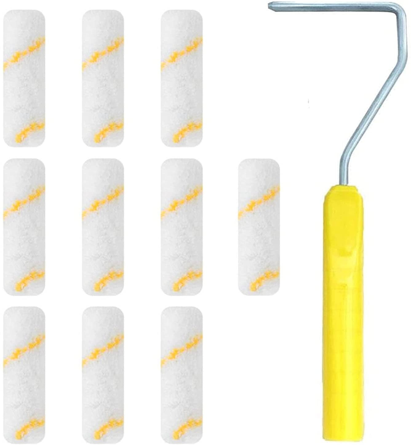 Mini Paint Rollers, 10 Pcs Paint Roller Kit, Professional Paint Roller ...