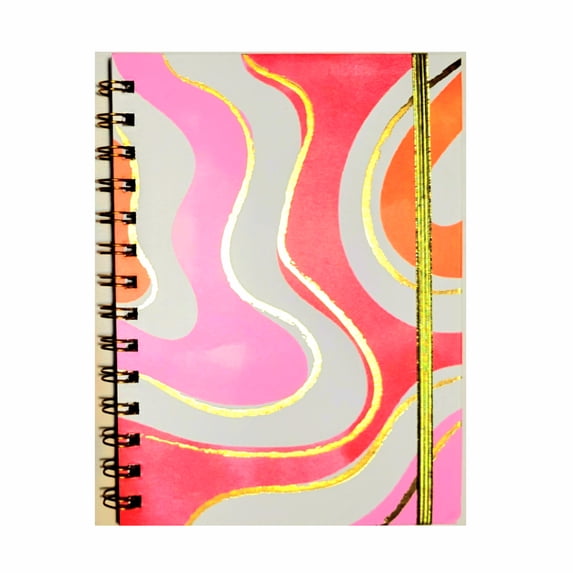 Mini Palmita Sprial Notebook with Elastic Page Holder - 5.51" x 7.48 ...
