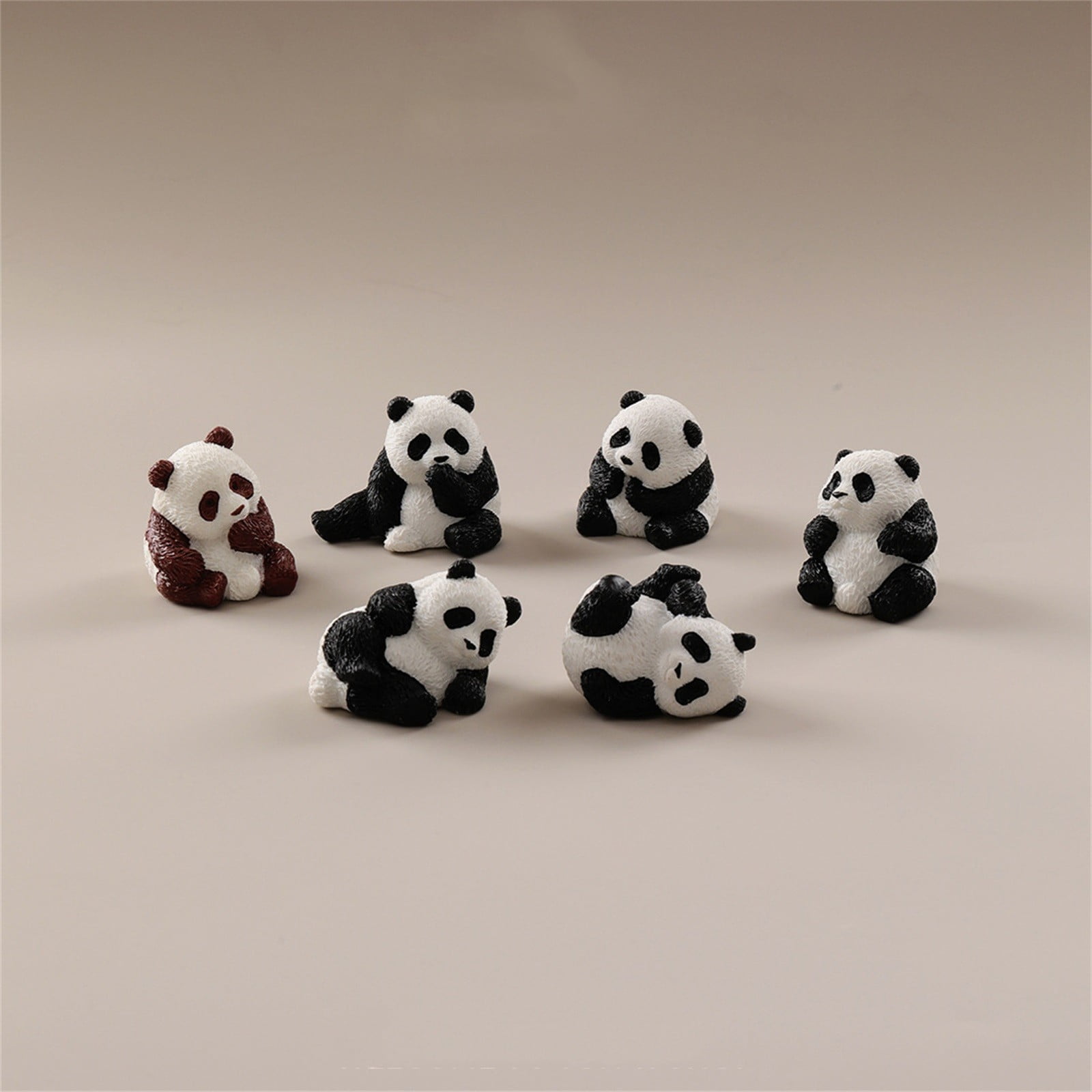 Mini Panda Statue Miniature Model Pandas Toys Pandas Cake Toppers ...
