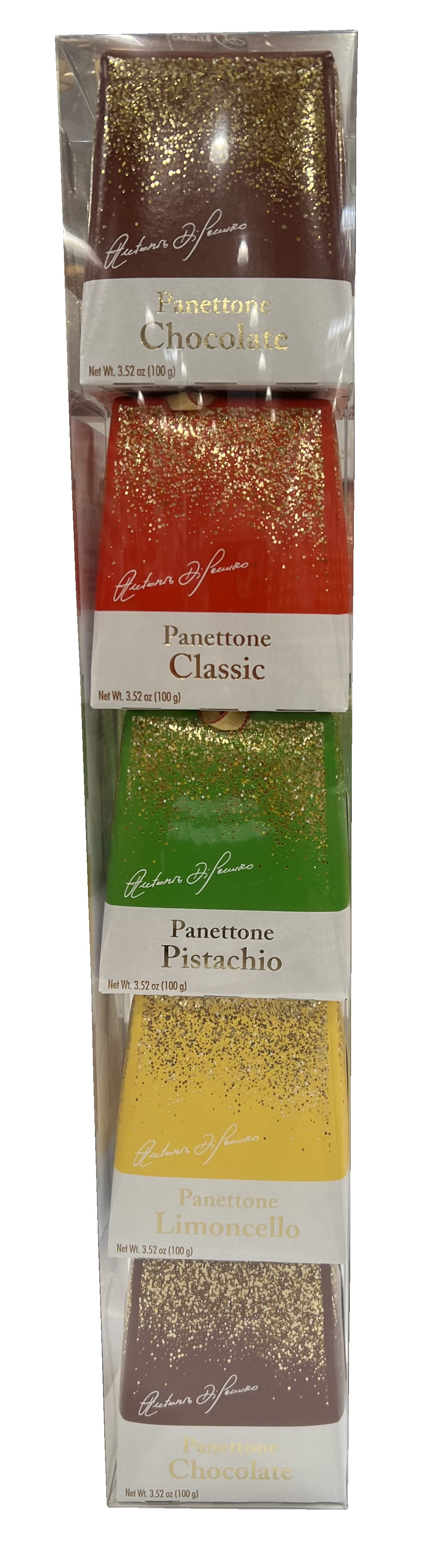 Mini Panettone Tower, Assorted Flavors, 3.52 Ounce (Pack of 5 ...