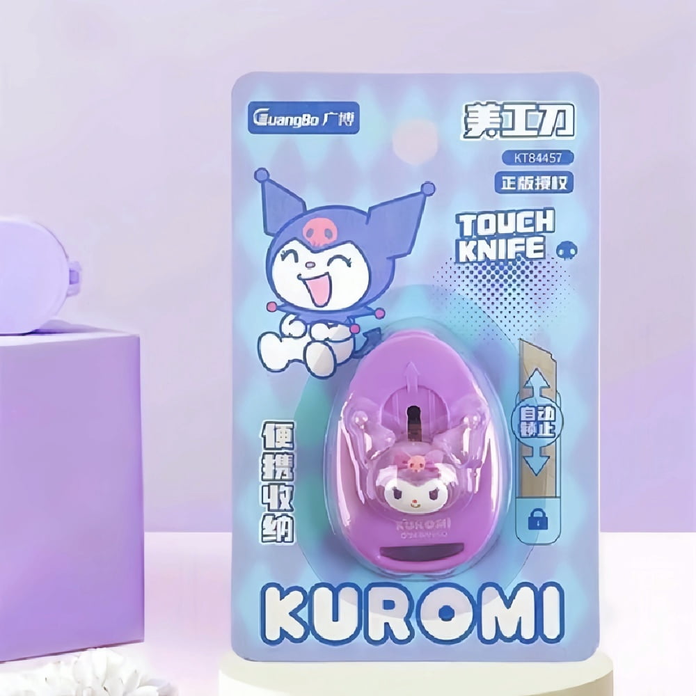 Mini Paper Cutter Cute Kuromi Retractable Express Unpacking Knife ...