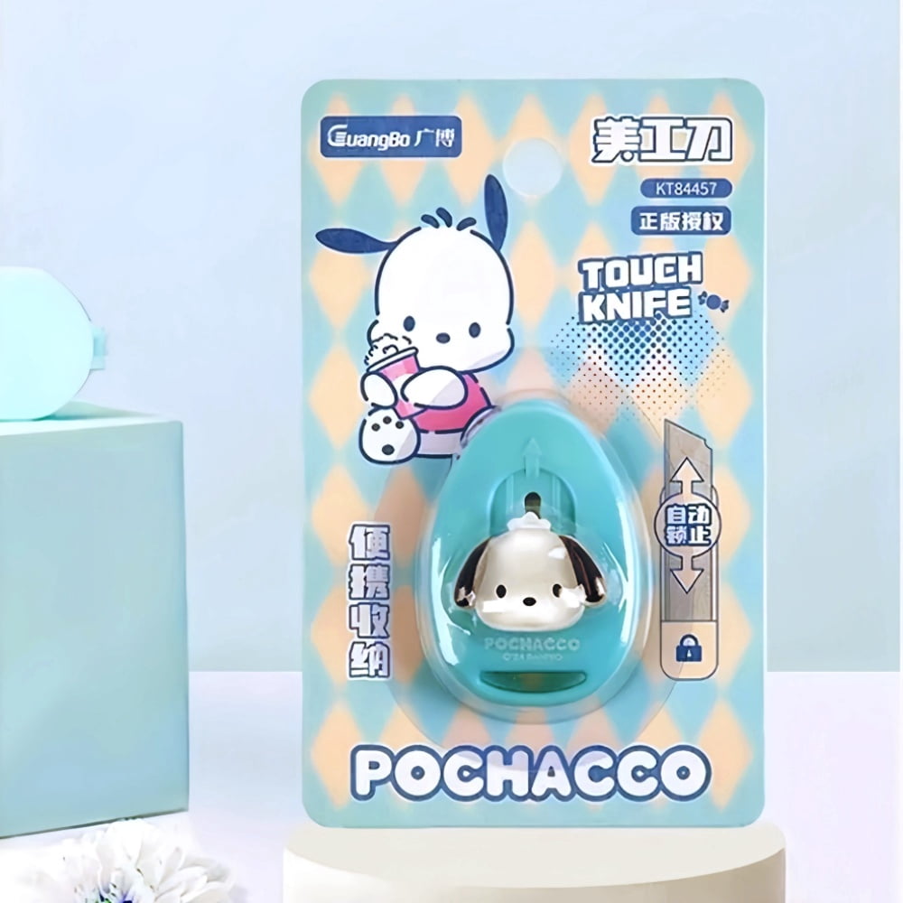 Mini Paper Cutter Cute Kuromi Retractable Express Unpacking Knife ...