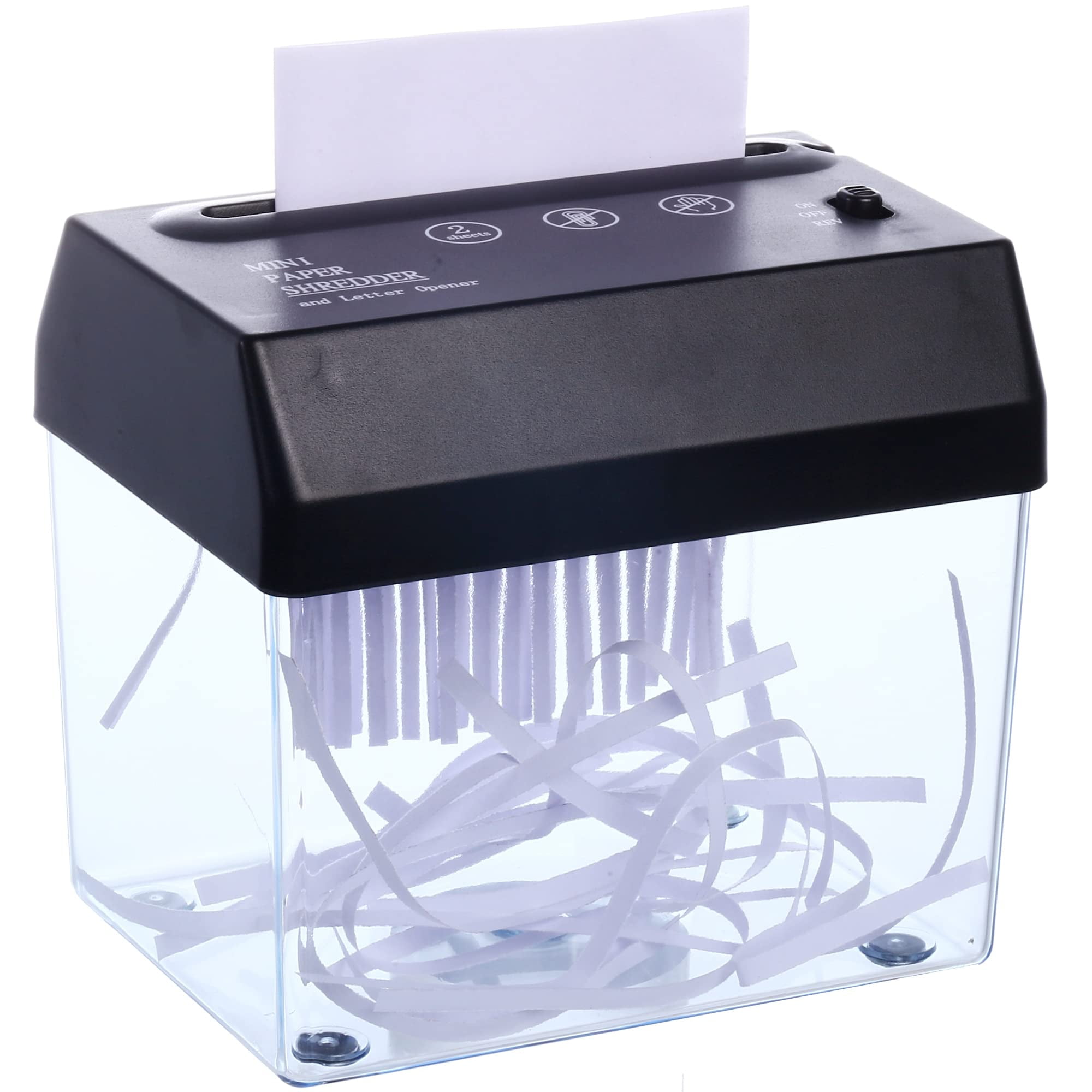 Mini Paper Shredder with Auto Feed - Portable A6 Document Shredder for ...