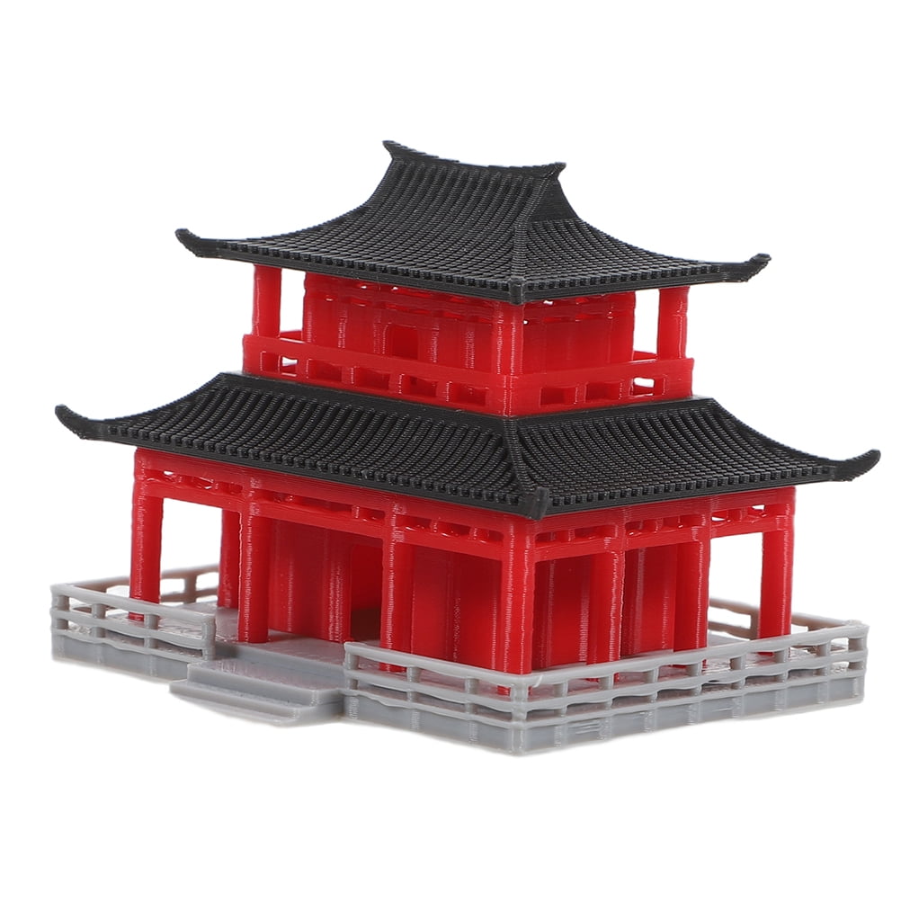 Mini Pavilion Statue for Bonsai Decorations Outdoor Blue Sponge Fairy ...