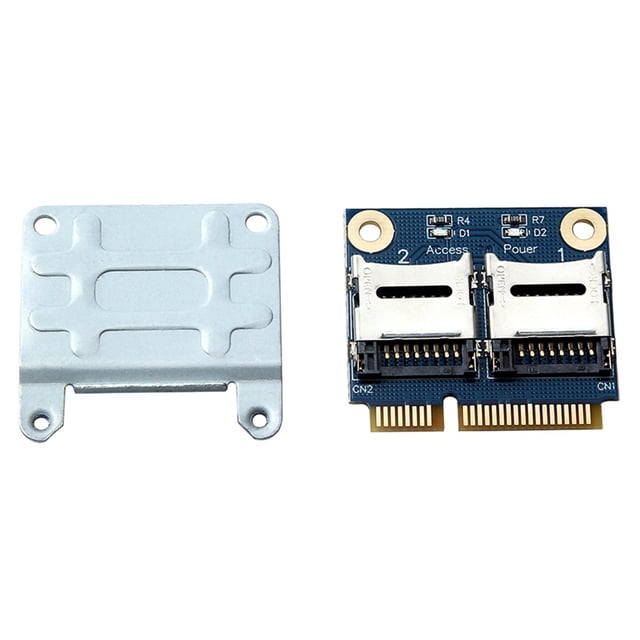 Mini Pci-E Adapter 2 SSD HDD for Laptop Dual Micro- SD SDHC SDXC TF to ...