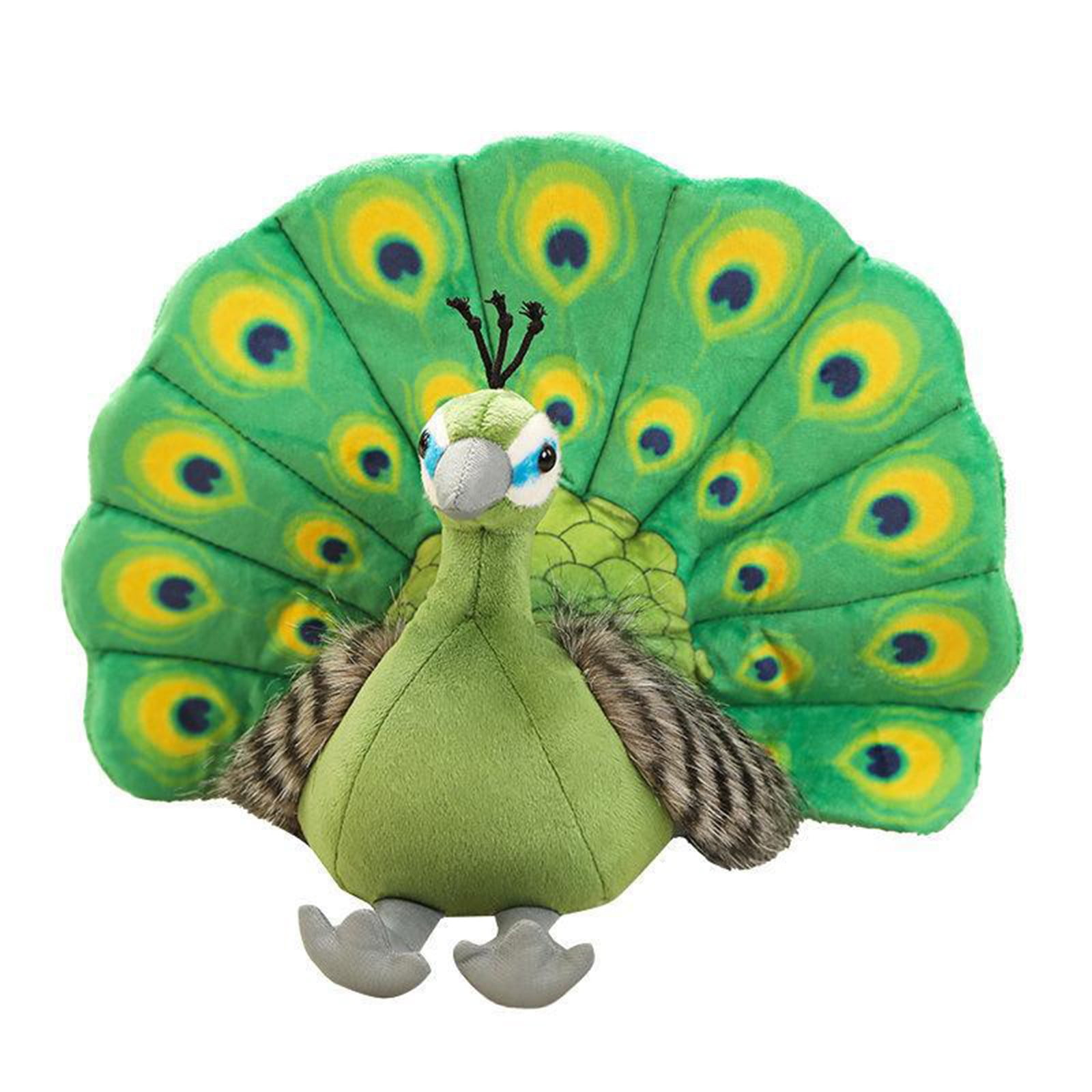 12 inch Peacock Plush Toy - Cute Stuffed Animal Doll Pillow for ...