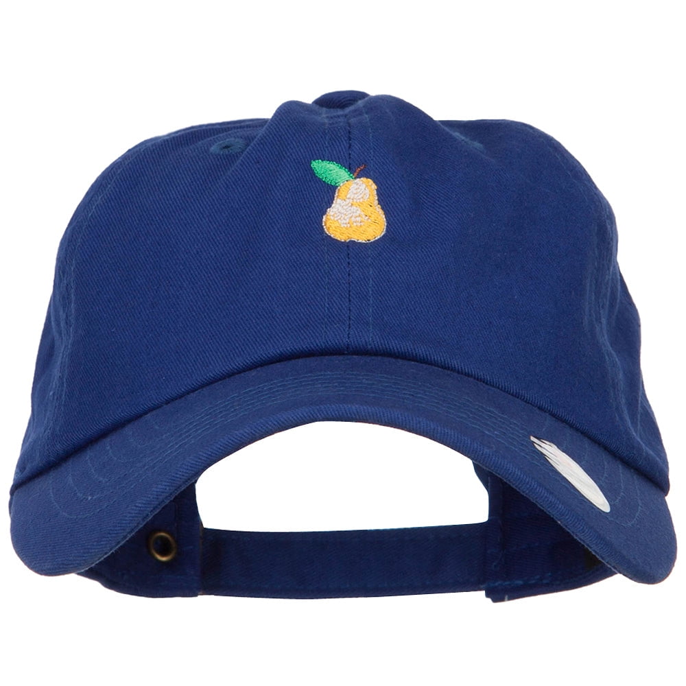 Mini Pear Embroidered Unstructured Cap - Royal OSFM - Walmart.com