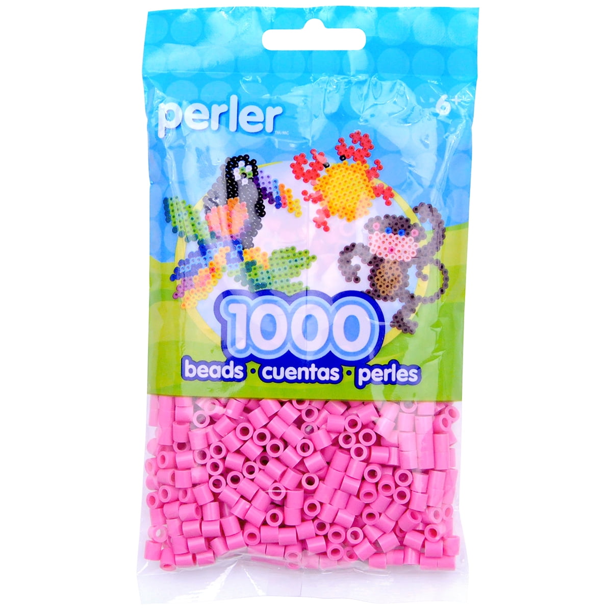 Mini Perler Beads 1,000/Pkg-Bubble Gum, Pk 3, Perler - Walmart.com