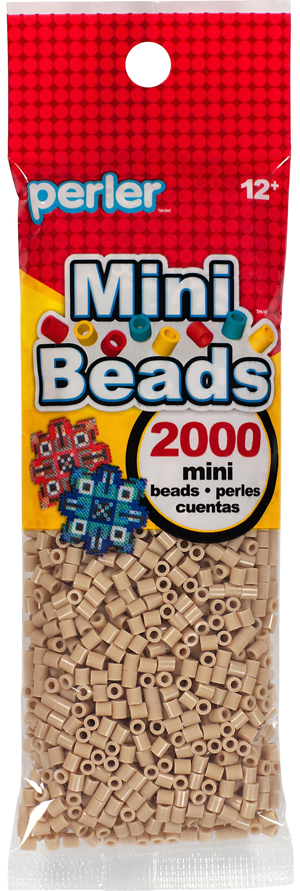 Mini Perler Beads 2000/Pkg-Tan - Walmart.com