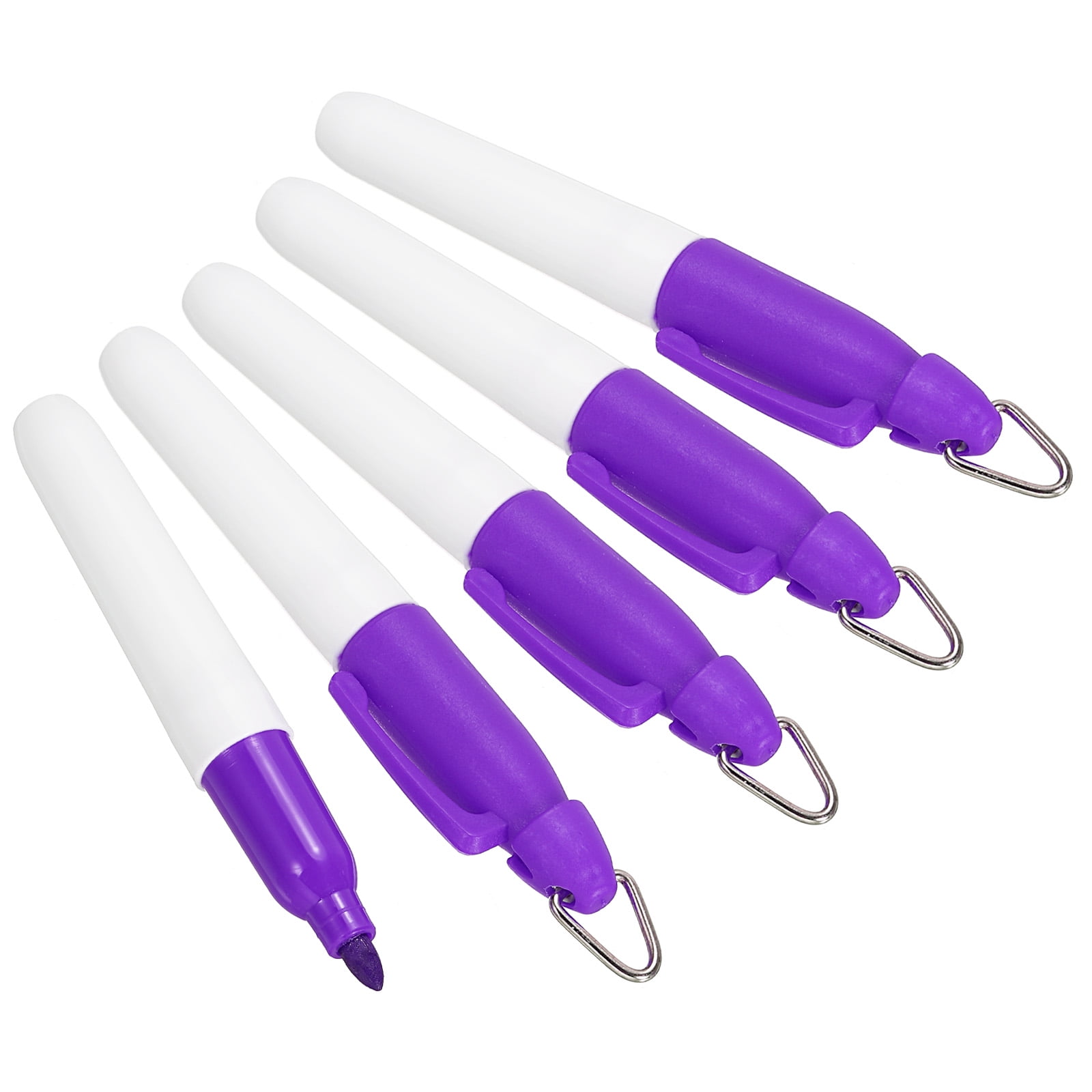 Mini Permanent Markers Golf Ball Marker Pen with Keychain Clip, Purple ...