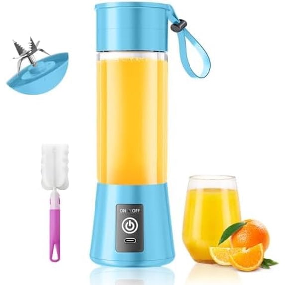 Mini Personal Size Portable Blender - 13 Oz Newly Upgraded Cordless ...