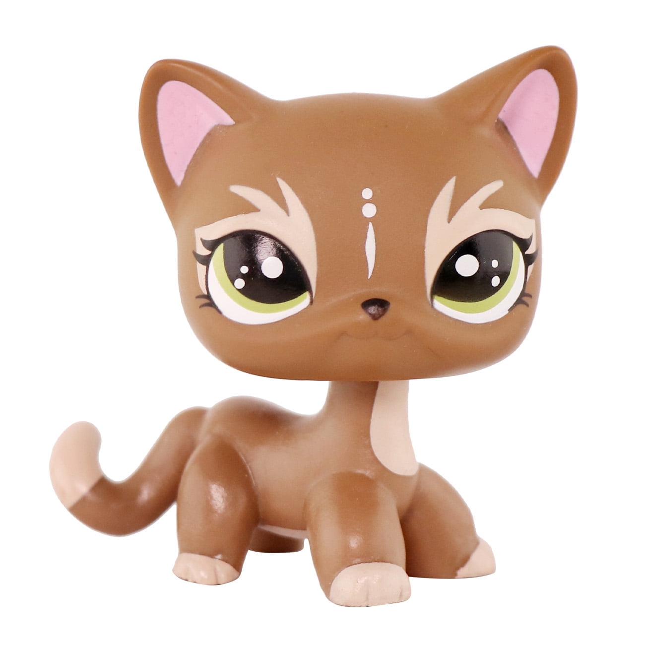 Mini Pet Shop lps Toys,Custom DIY Brown Deer Shorthair Cat Figurine Toy ...