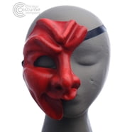 Walmart Red Full Face Mask for Masquerade and Theater Costume Party ...