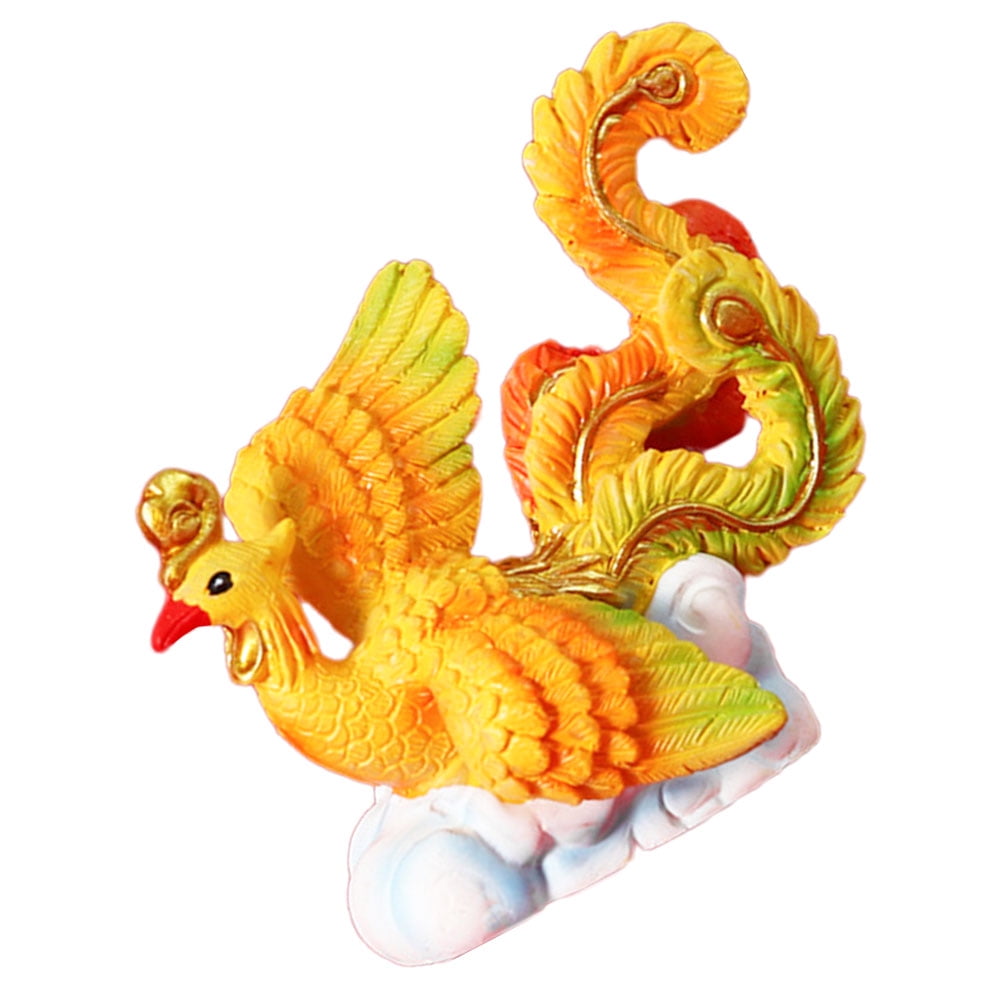 Mini Phoenix Figurine Cake Decoration Animal Dessert Cupcake Topper ...