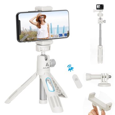 Onn. Adjustable Mini Tripod Stand for Cameras/GoPros/Smartphone Devices ...