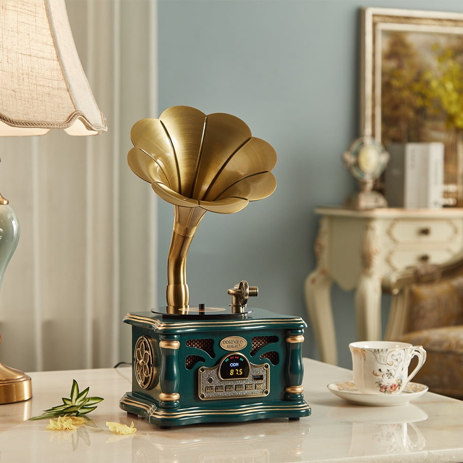 Mini Phonograph Decorated Bluetooth Stereo Exquisite Retro Craft Gift ...
