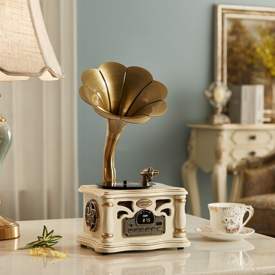 Mini Phonograph Decorated Bluetooth Stereo Exquisite Retro Craft Gift ...