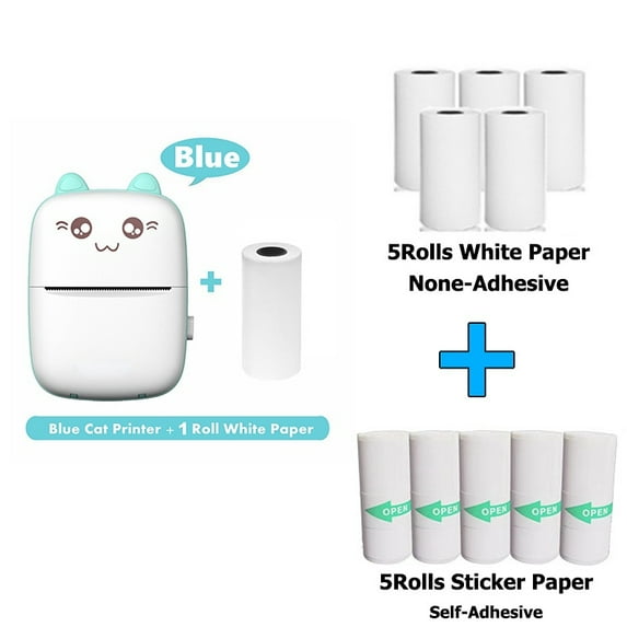 Mini Photo Pocket Printer Portable Ink-free Thermal 57mm Sticker Trans ...