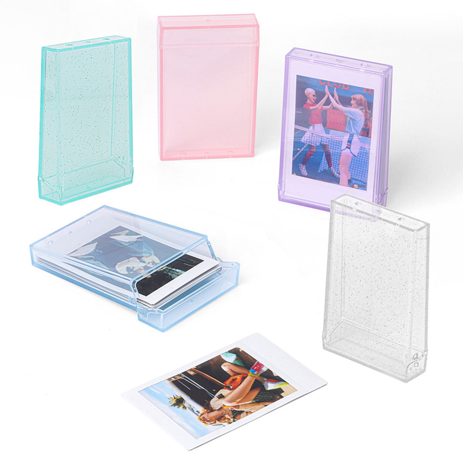 Mini Photo Storage Box, PC Material, 80 Tilt View, Holds 3" Photos ...