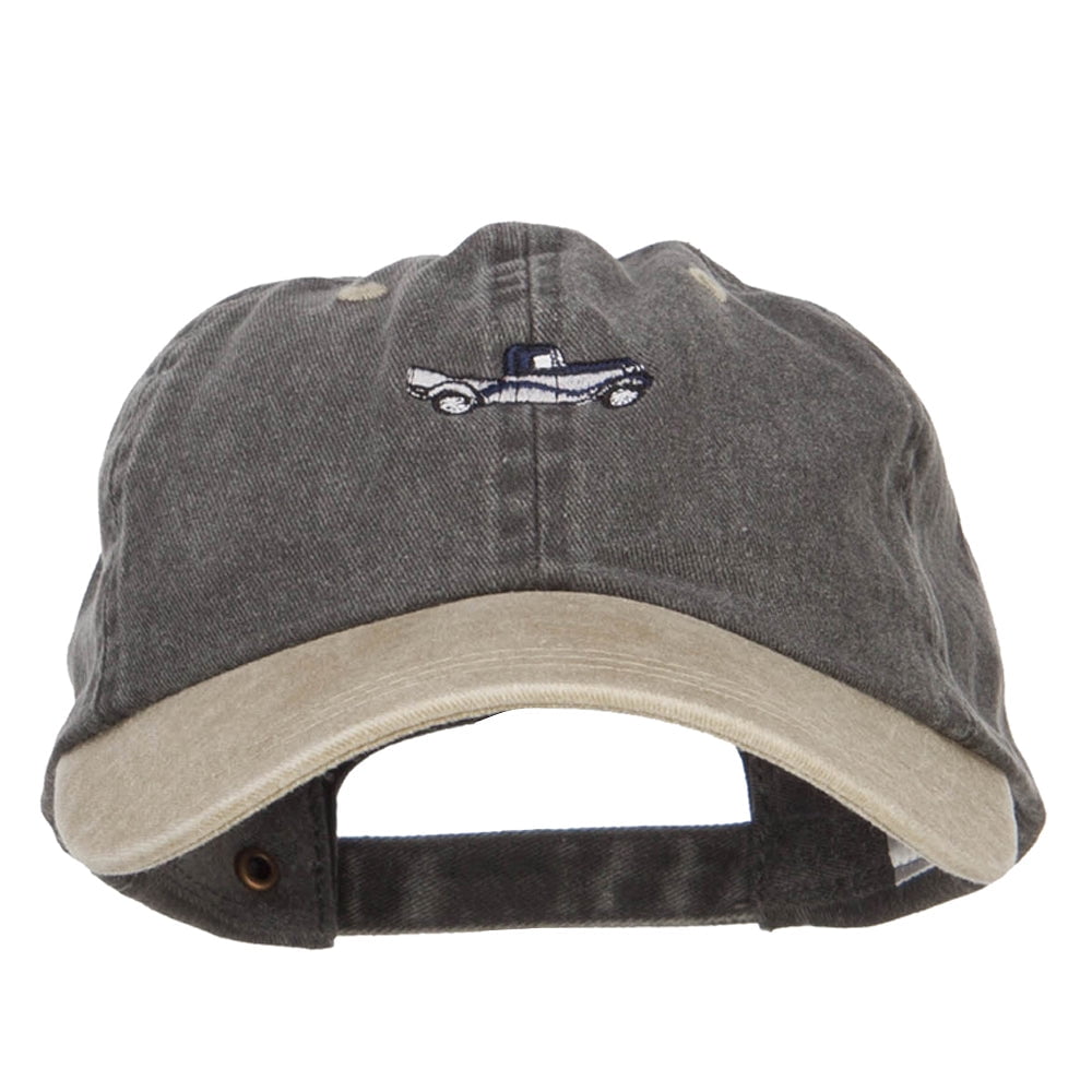 Mini Pick Up Truck Embroidered Wash Cap - Black Khaki OSFM - Walmart.com