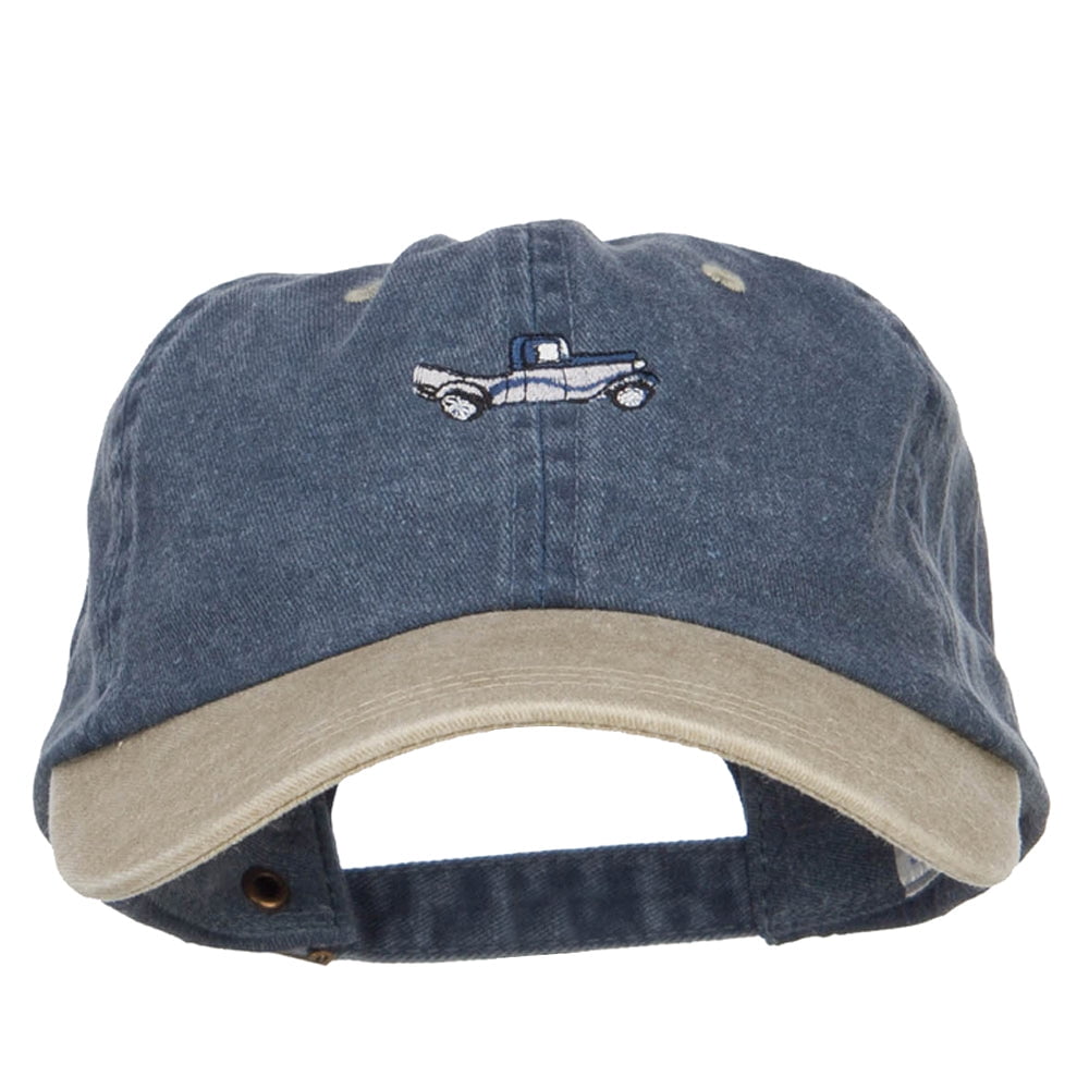 Mini Pick Up Truck Embroidered Wash Cap - Navy Khaki OSFM - Walmart.com