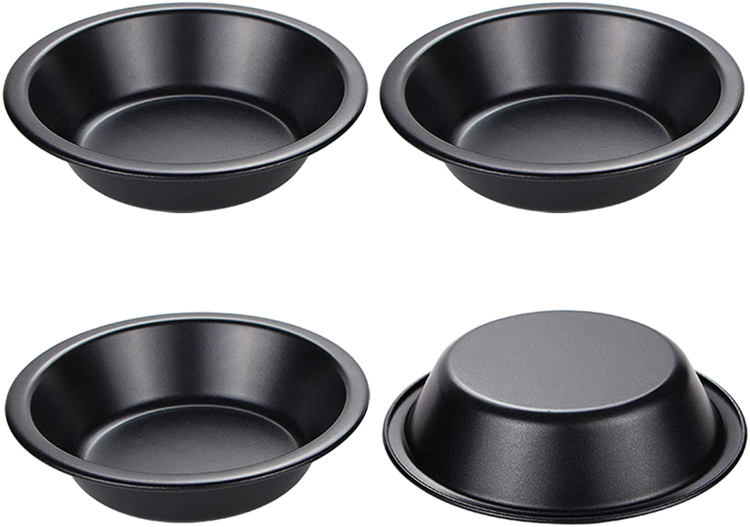 Mini Pie Pans 5 Inch Pie Tins,5 Pack Nonstick Round Bread and Meat ...