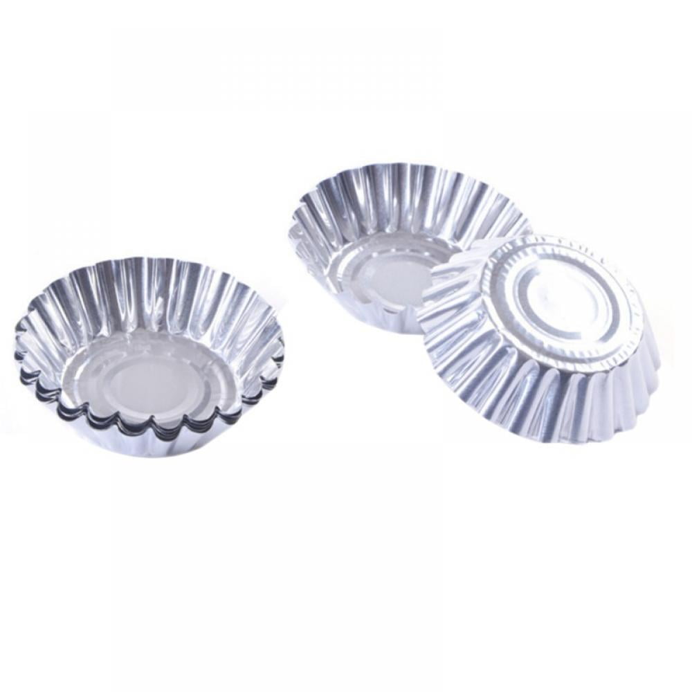 Mini Pie Pans 50Pcs,Disposable Egg Tart Molds for Baking,2.8Inch Mini ...