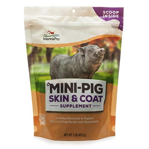Mini Pig Skin & Coat Supplements | Contains Flaxseed, Biotin & Vitamin ...