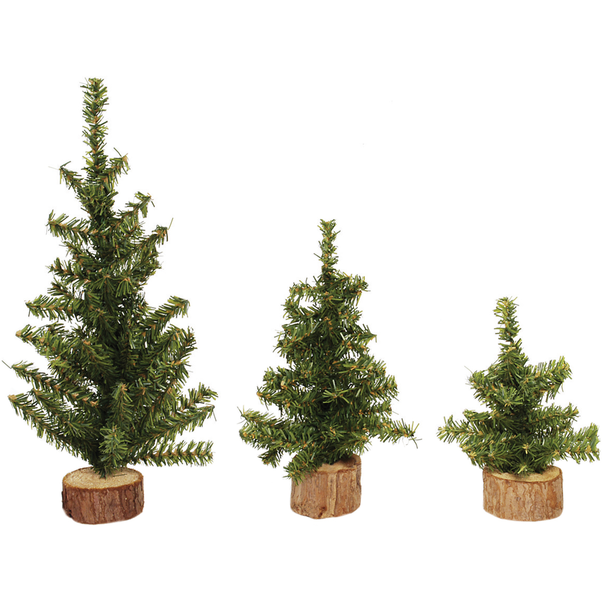 Mini Pine Tree W/Wood Base 6"- - Walmart.com