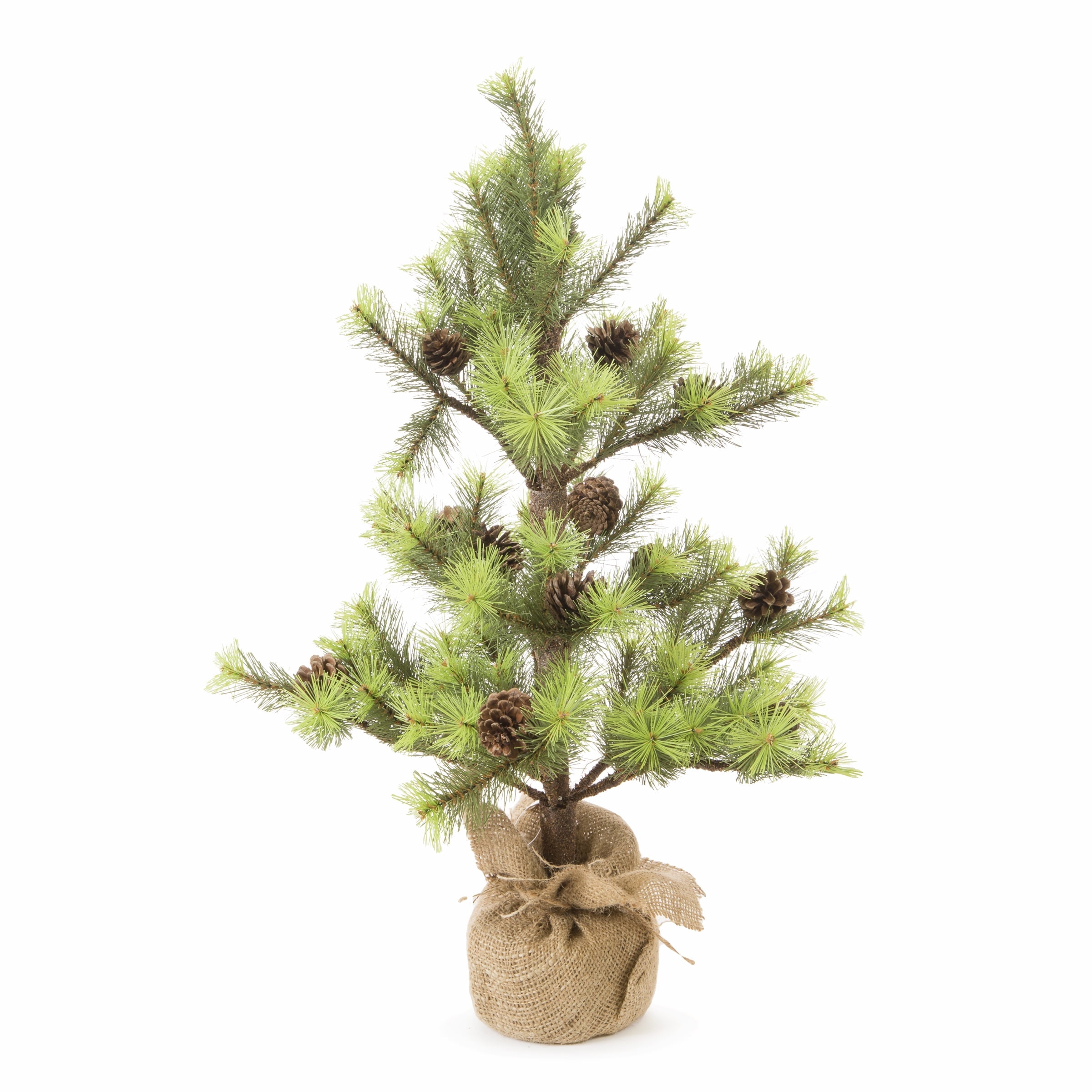 Darice Mini Pine Tree with Burlap Base, Green, 24 Inches - Walmart.com