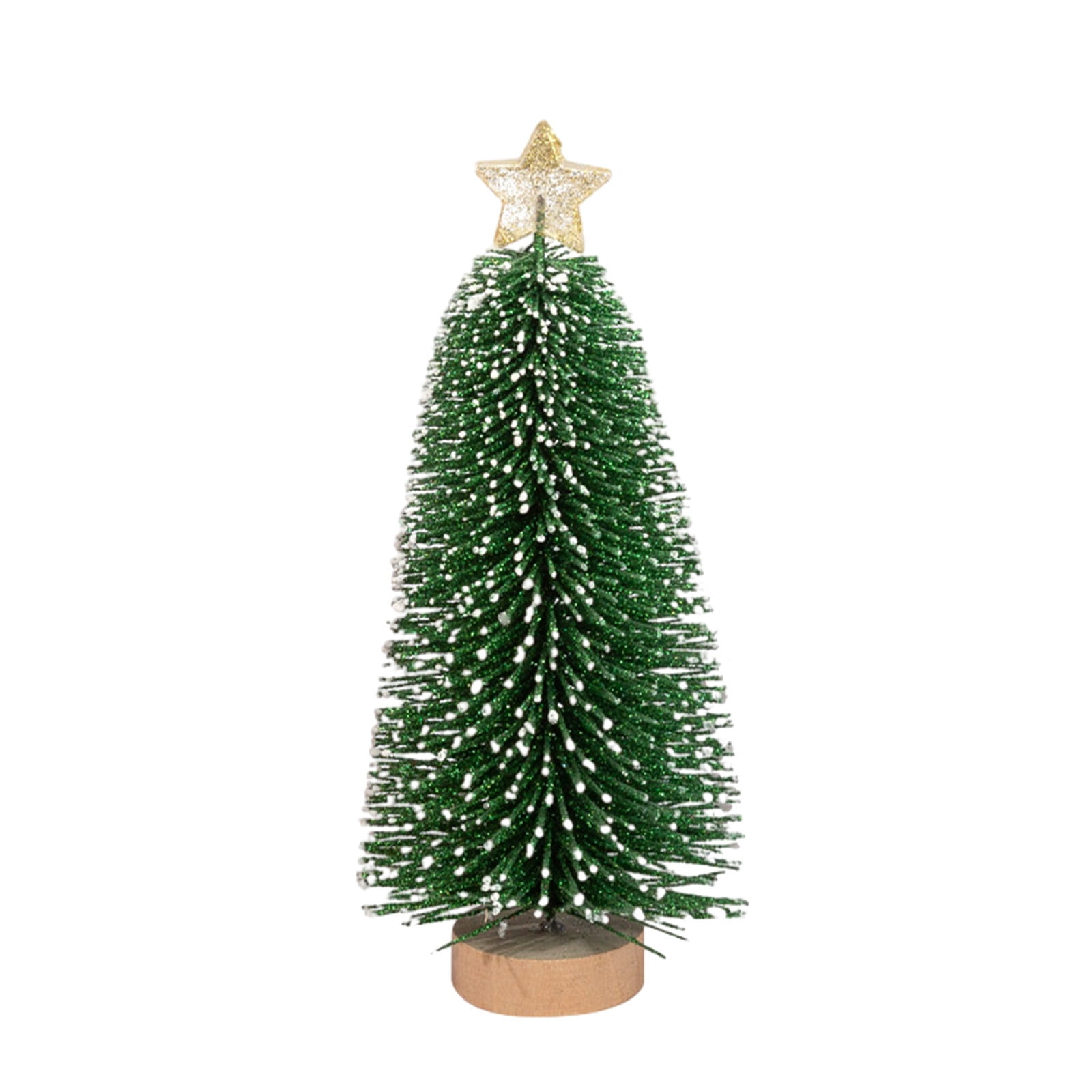 Mini Pine Trees 8Inch Sisal Frosted Christmas Trees Snow-Covered with ...