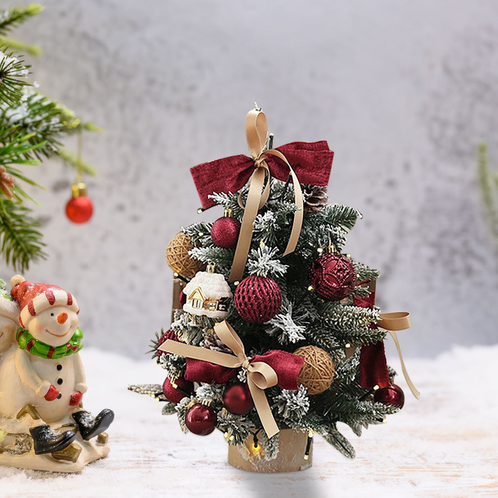 Mini Pine Trees,Table Top Christmas Tree,Christmas Decor,Glowing ...