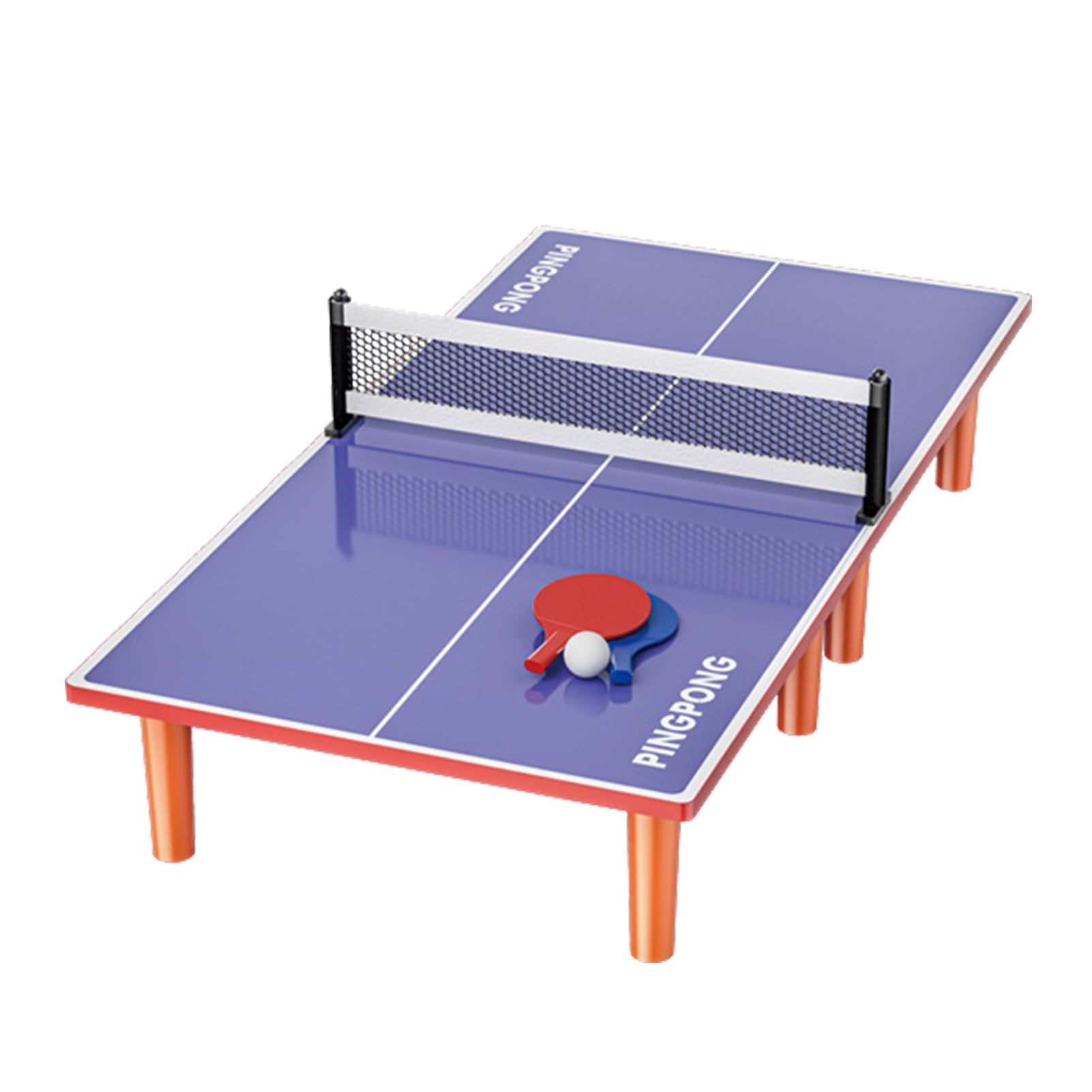 Mini Ping Pong Table,Compact Kids Ping Pong Table With 2 Paddles 1 Ball ...
