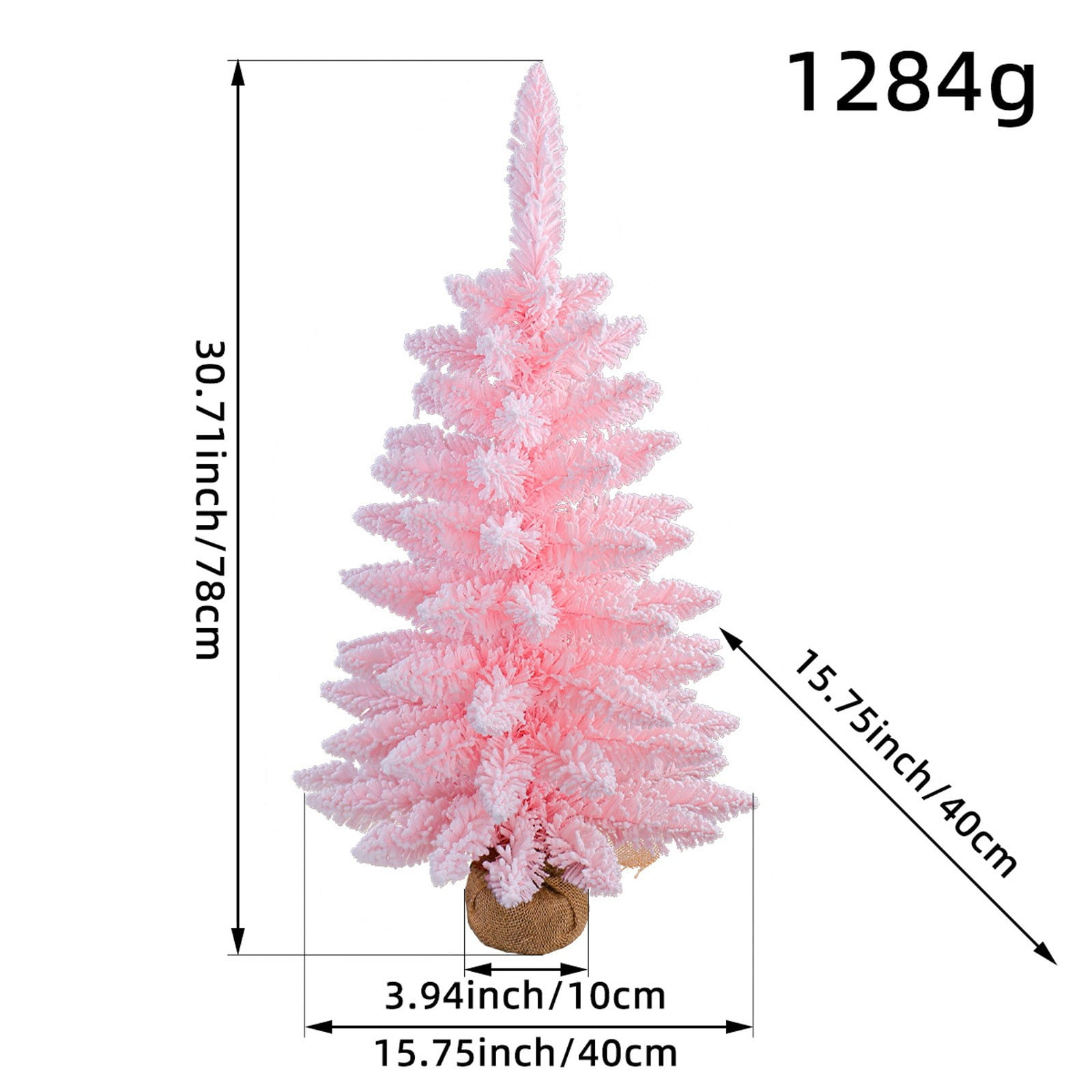 Mini Pink Christmas Tree Table Top Christmas Tree Artificial Christmas ...