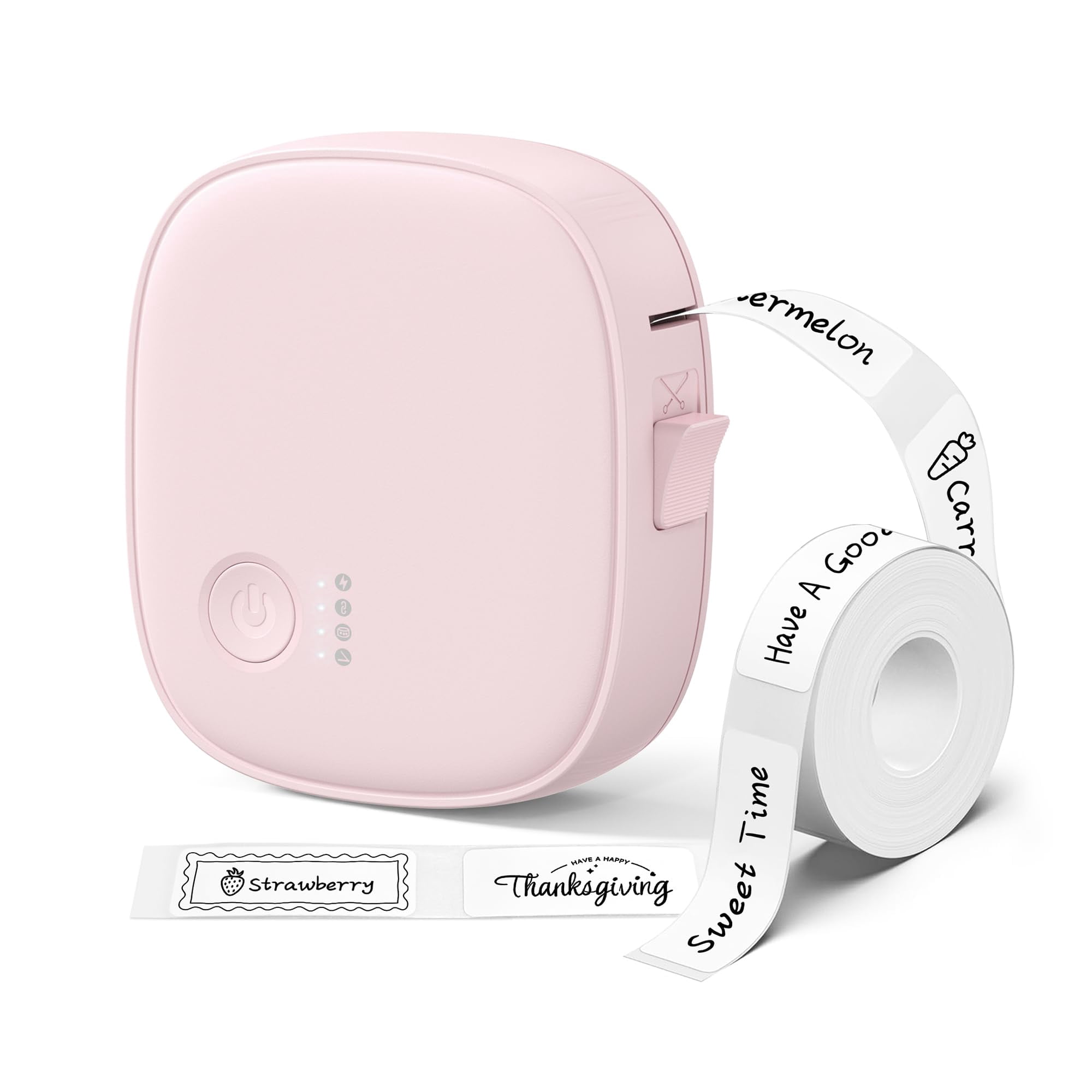 Mini Pink Label Maker Machine Portable Wireless Thermal Printer for ...