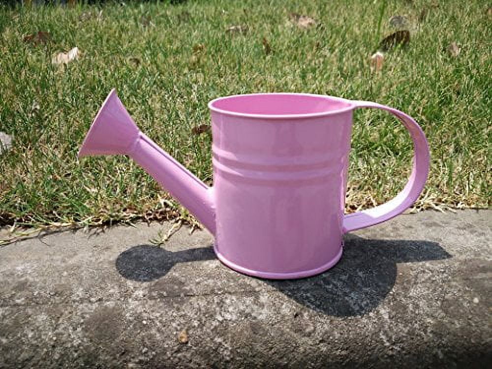 Mini Pink Metal Watering Can 1.2 Liter Manual Colorful Watering Can ...