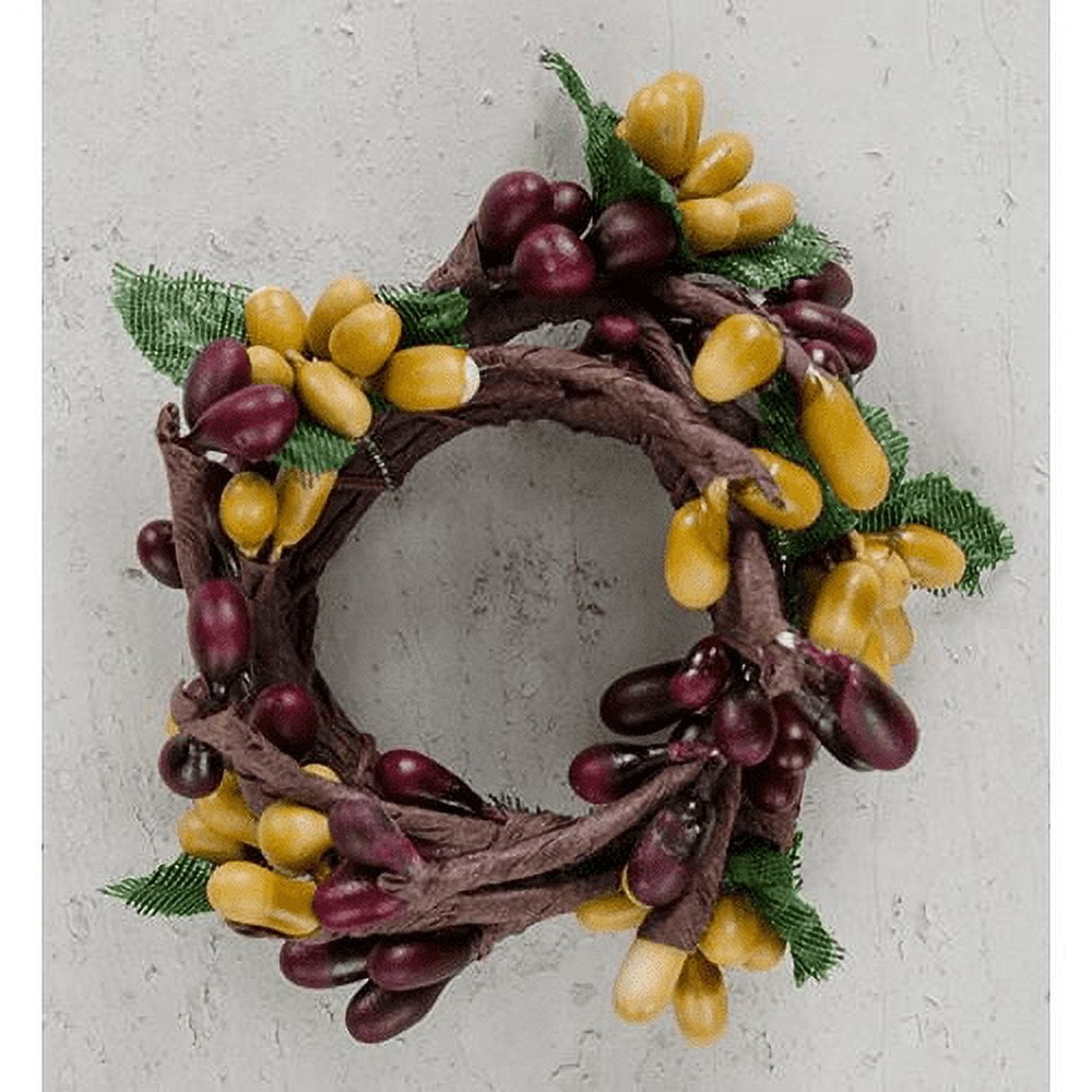 Mini Pip Berry Ring Burgundy and Old Gold 1" - Walmart.com