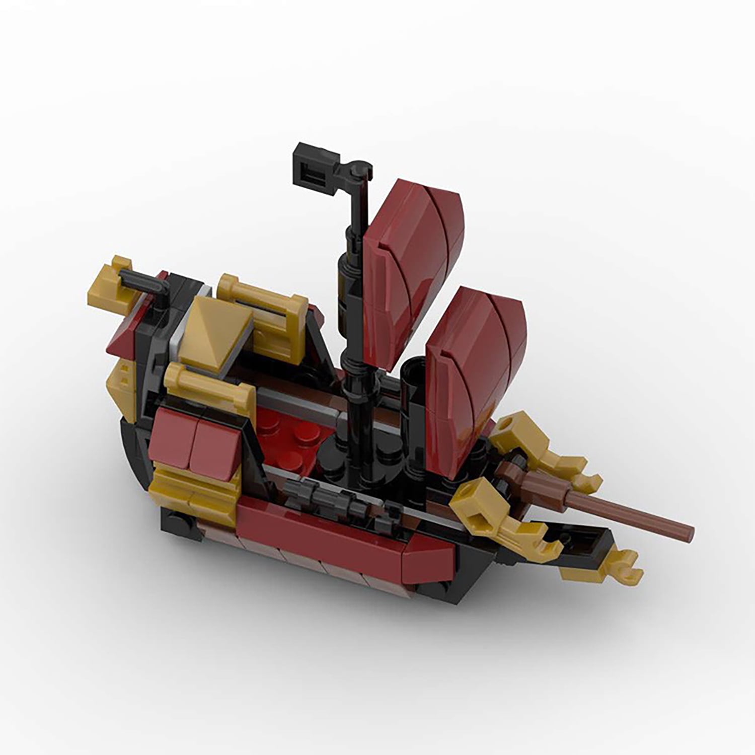 Mini Pirate Building Blocks Ship Series Puzzle Toys Black Pearl Model ...