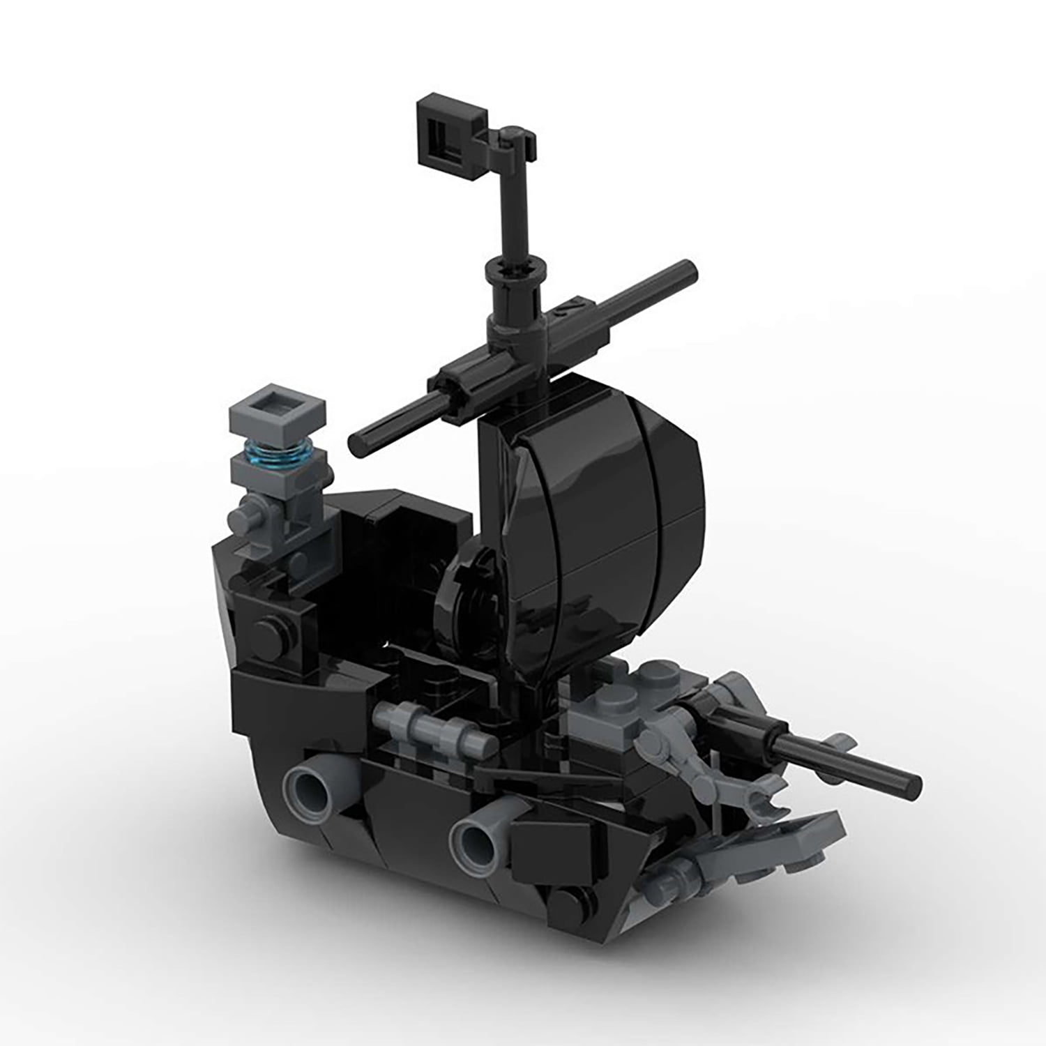 Mini Pirate Building Blocks Ship Series Puzzle Toys Black Pearl Model ...