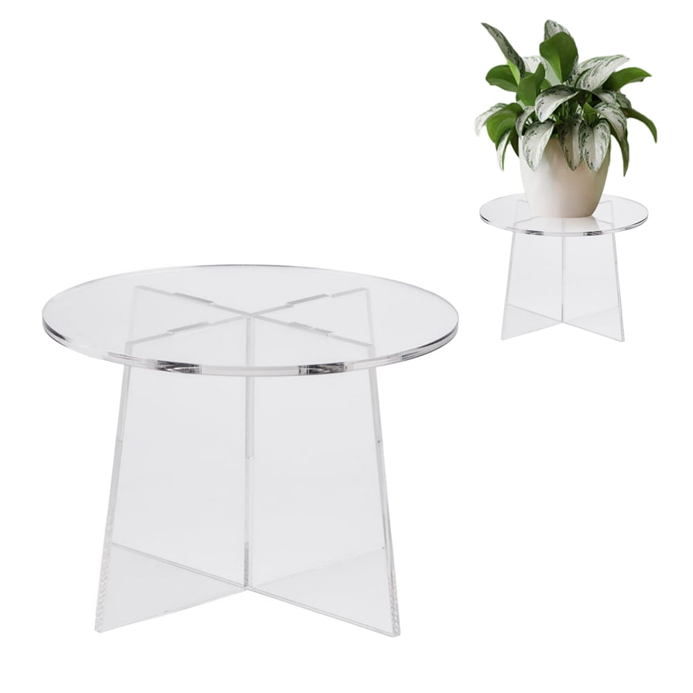 Mini Plant Stand Indoor Desktop Display Stand Desktop Round Riser Shelf ...
