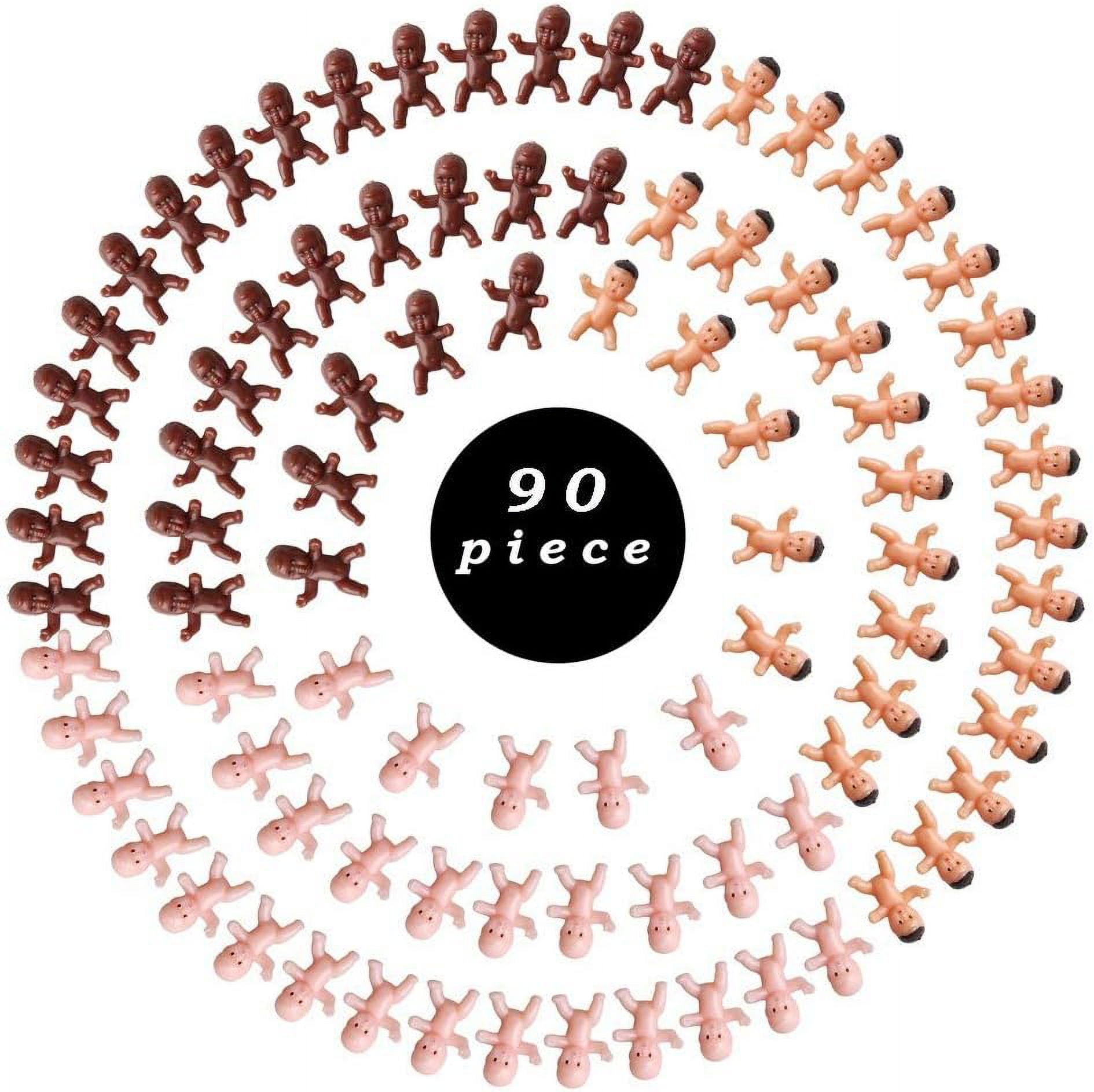 Mini Plastic Babies Toy Set - Durable Small Plastic Baby Dolls Set (90 ...